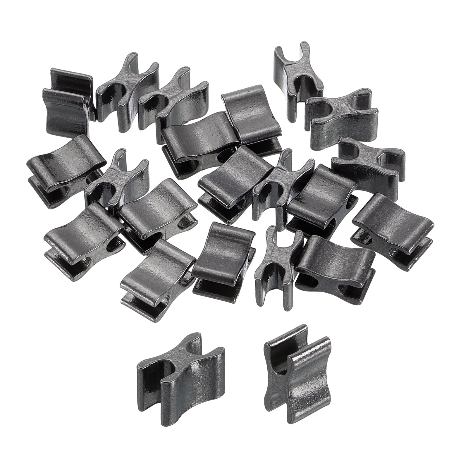40Pack #10 Top Stopper Closed-end Zipper Slider, Metallic Black ...