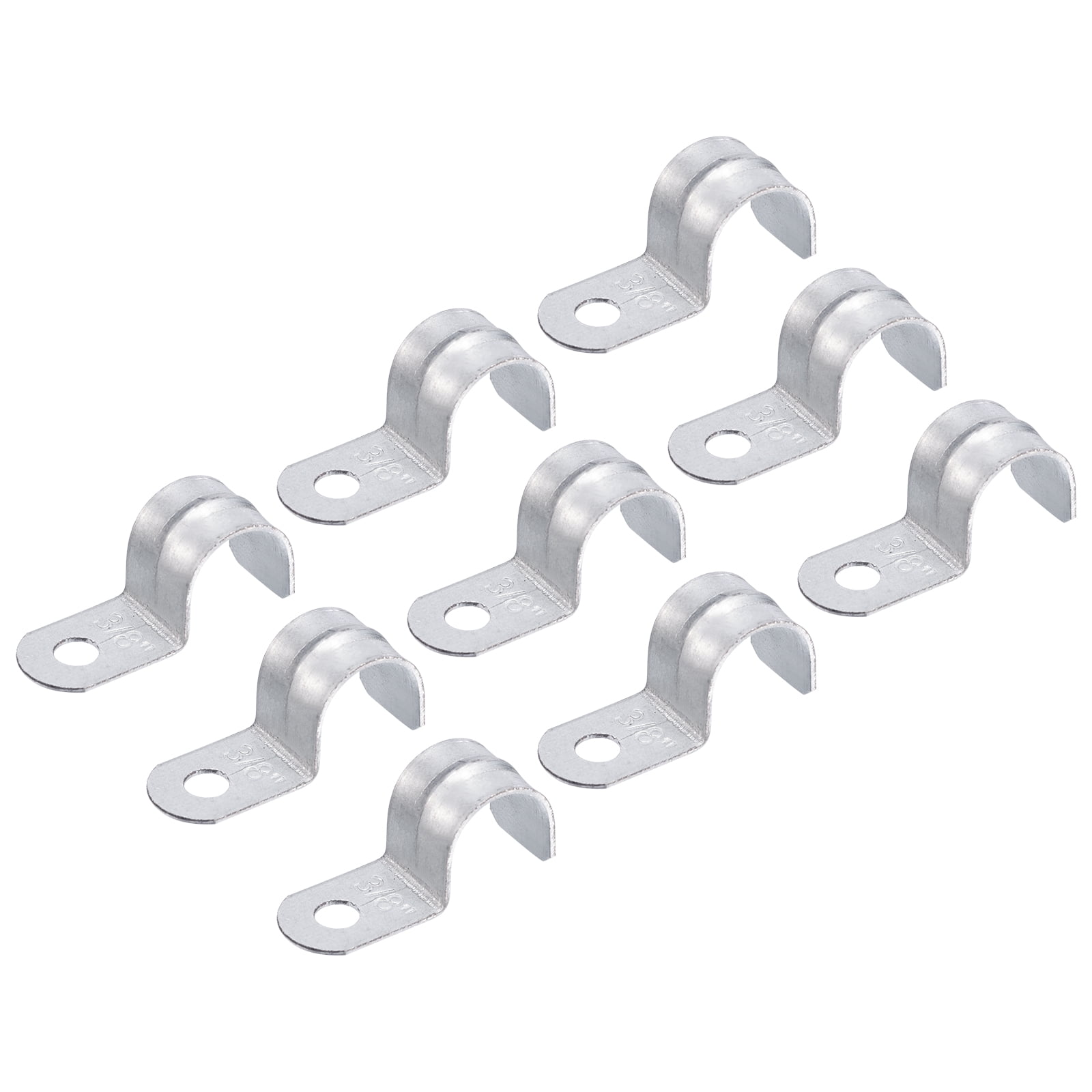 40Pack 16mm Pipe Straps One Hole Straps Zinc Plated Steel Pipe Clamp ...
