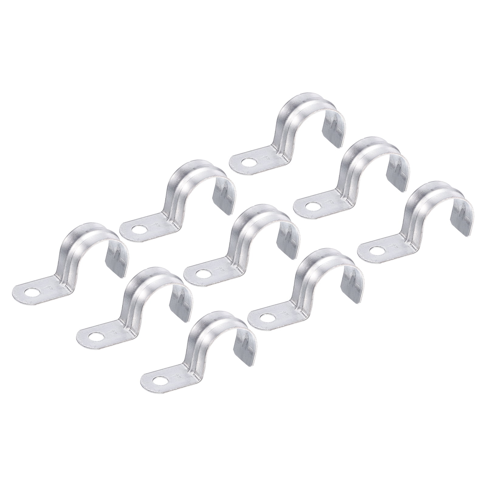 40Pack 32mm Pipe Straps One Hole Straps Zinc Plated Steel Pipe Clamp ...
