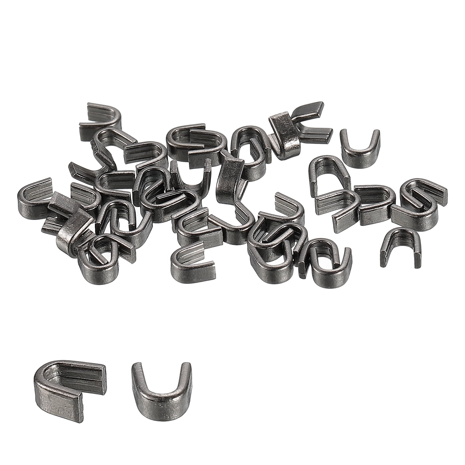 40Pack #5 U Shape Top Stoppers for Bags Coats Jackets Zippers Replacing ...