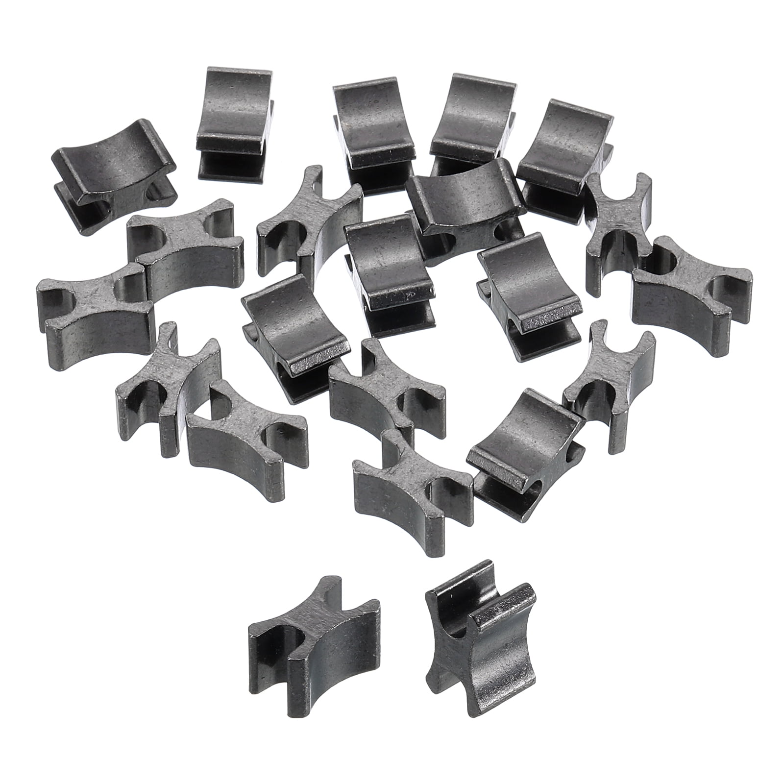 40Pack #8 Top Stopper Closed-end Zipper Slider, Metallic Black ...