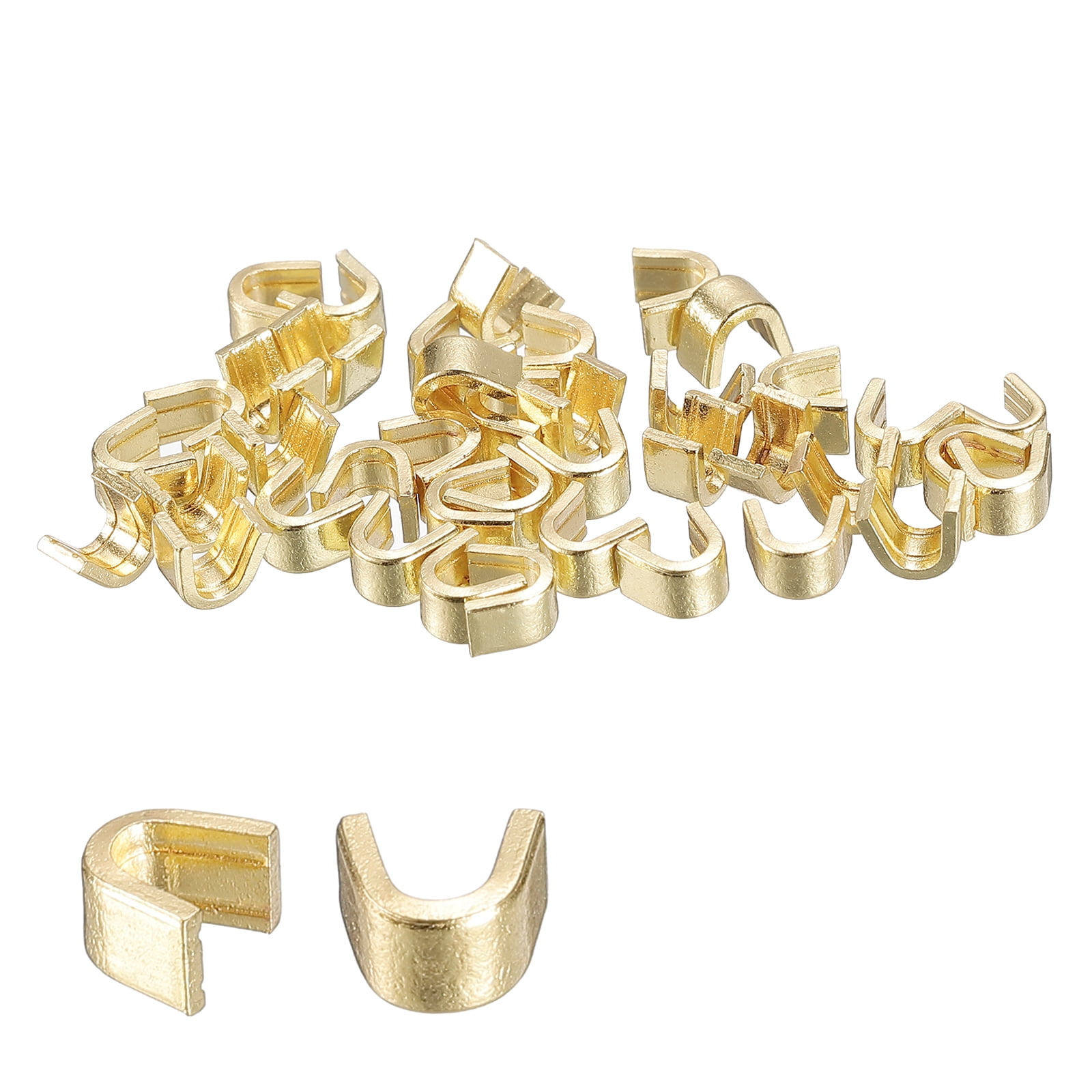 40Pack #8 U Shape Top Stoppers for Bags Coats Jackets Zippers Replacing ...