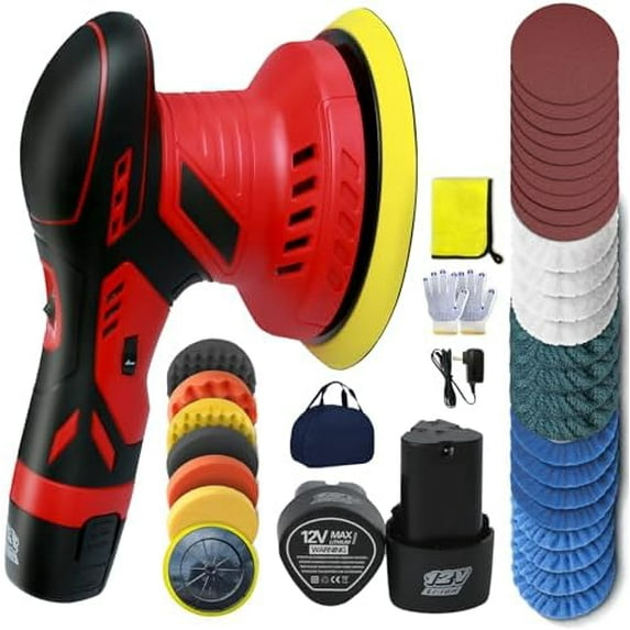 40Pack Cordless Buffer Polisher, Dual Action/DA Polisher Power Tools ...