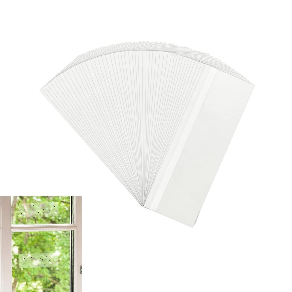 40Pack Disposable Insect Glue Trap,HXRH Durable Indoor Flypaper Tape,8 ...