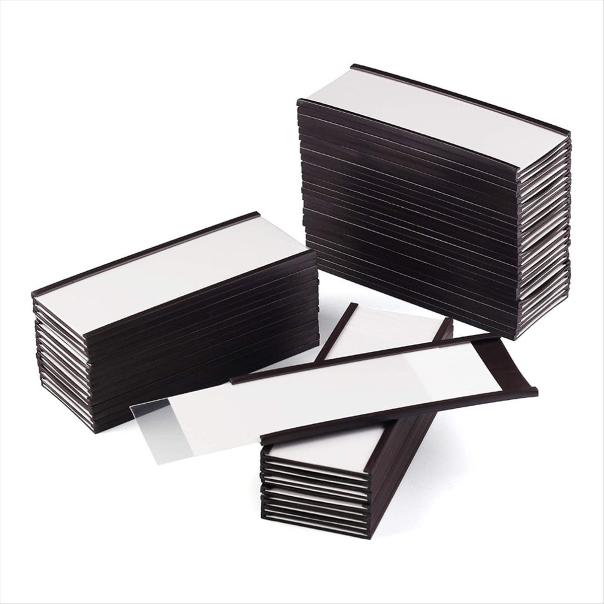 40Pack Magnetic C Channel Label Holders for Metal Racks and Shelves ...