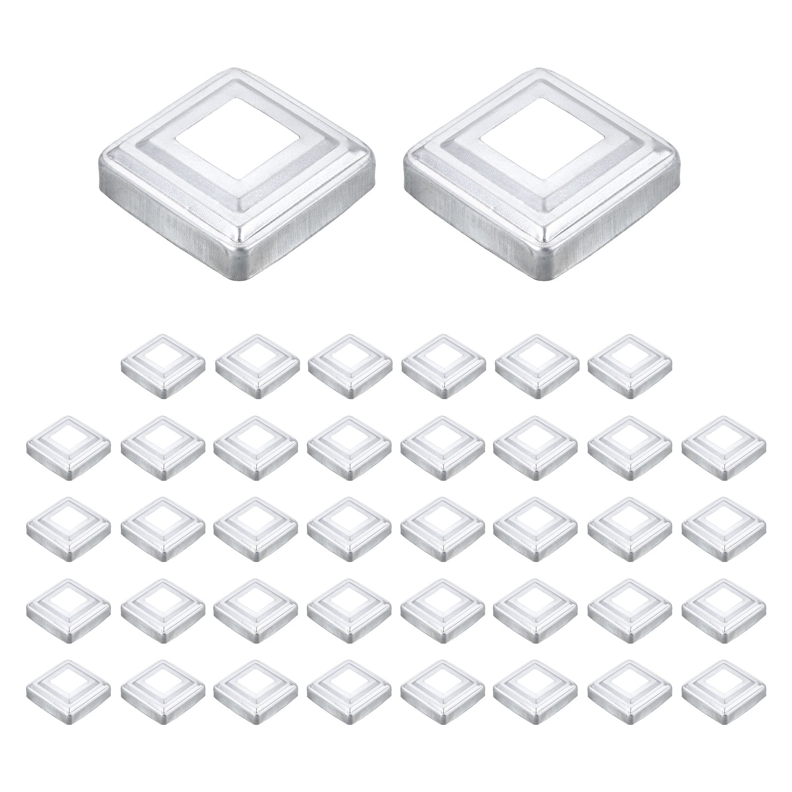 40Pack Post Base Cover, 3x3 Metal Integral Style Post Skirt Porch ...