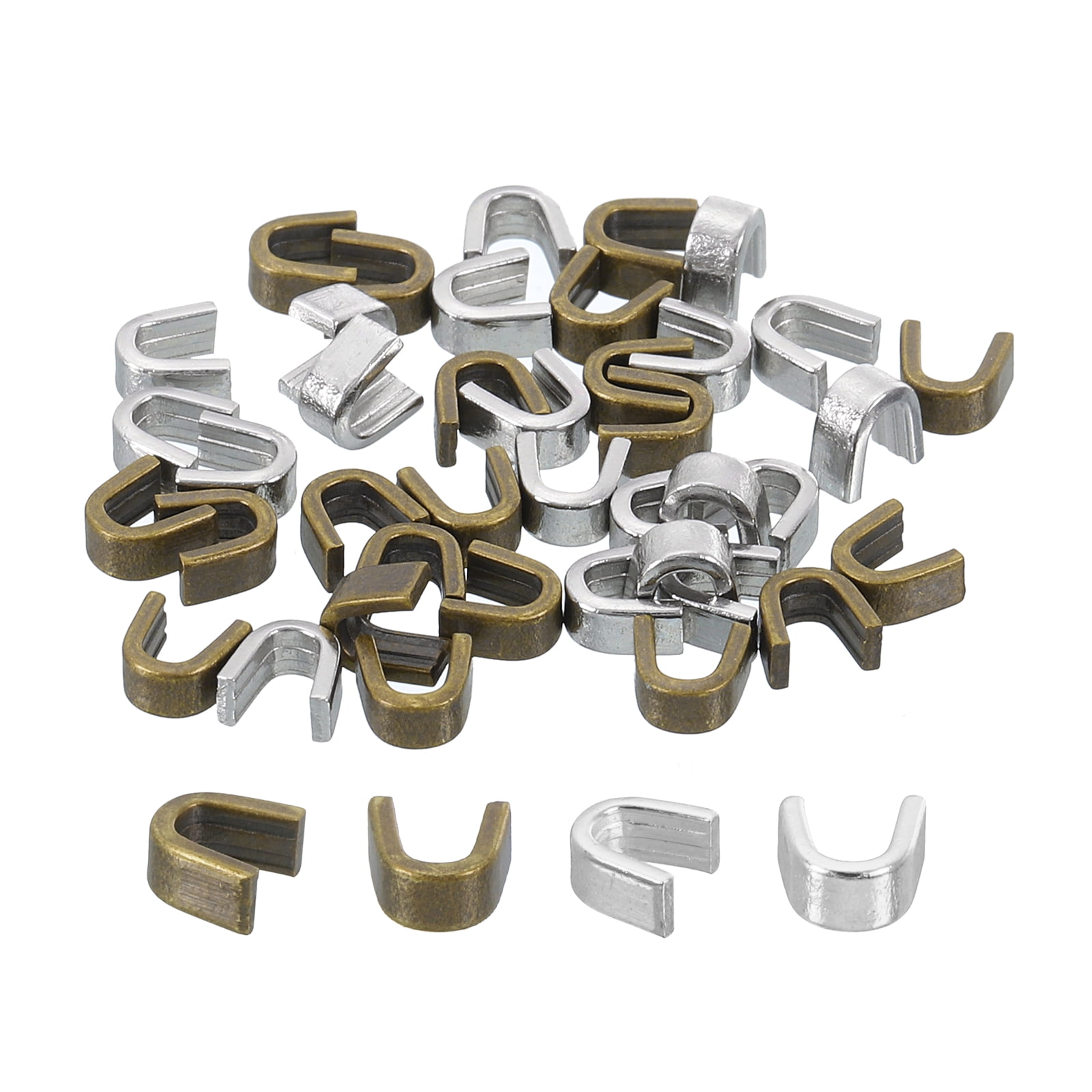 40Pack Zipper Slider Retainers - #5 U Shape Top Stoppers for Zippers ...