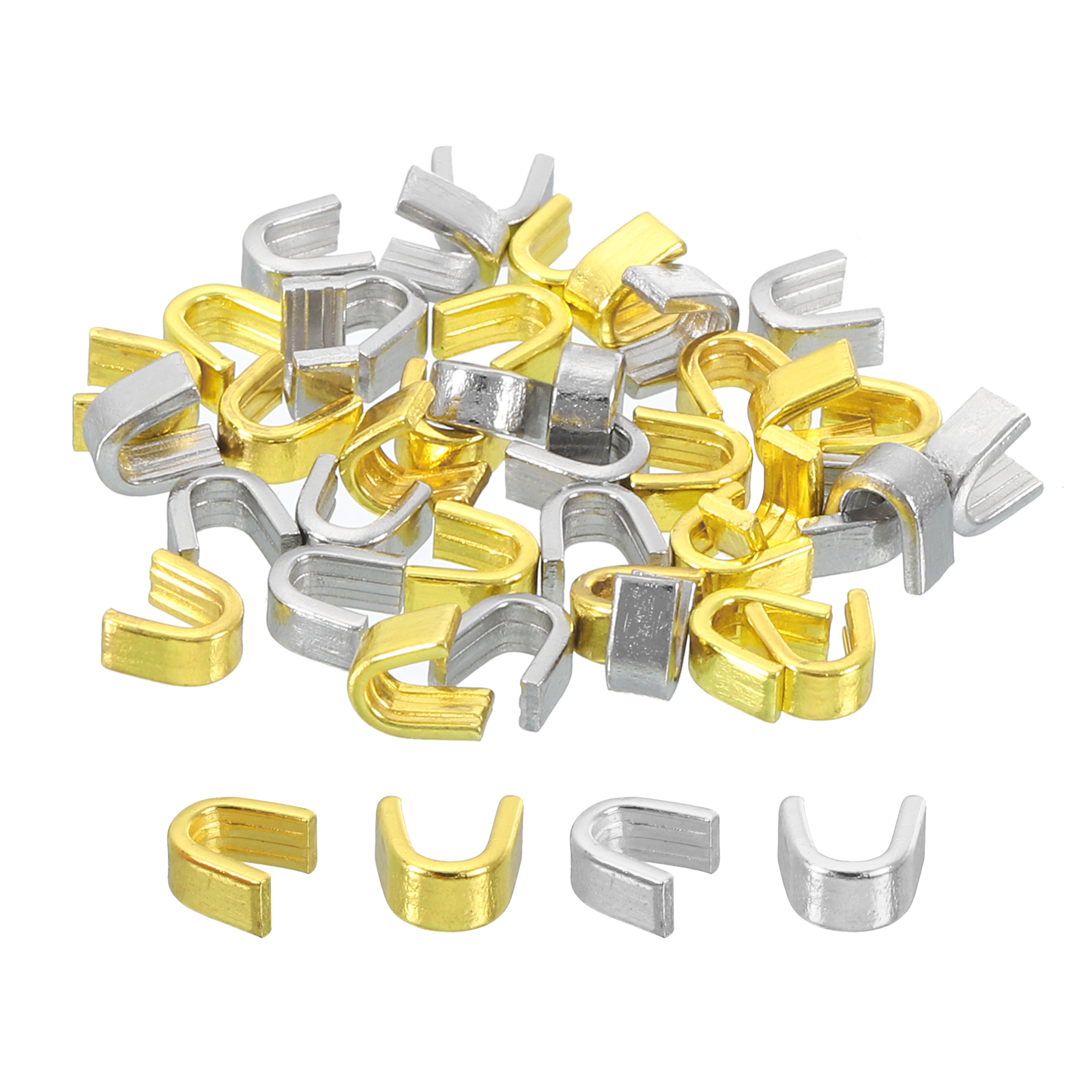 40Pack Zipper Slider Retainers - #5 U Shape Top Stoppers for Zippers ...