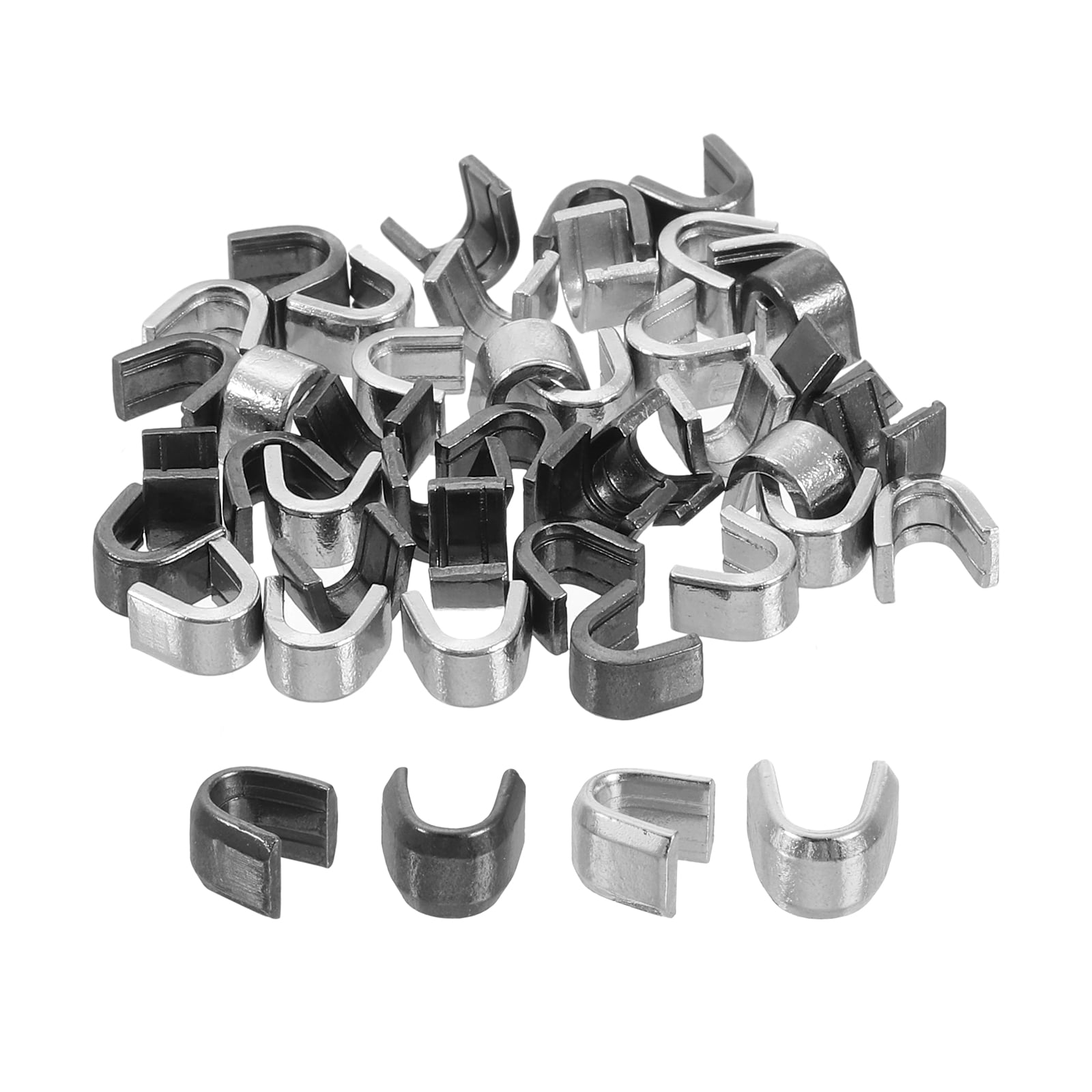 40Pack Zipper Slider Retainers - #8 U Shape Top Stoppers for Zippers ...