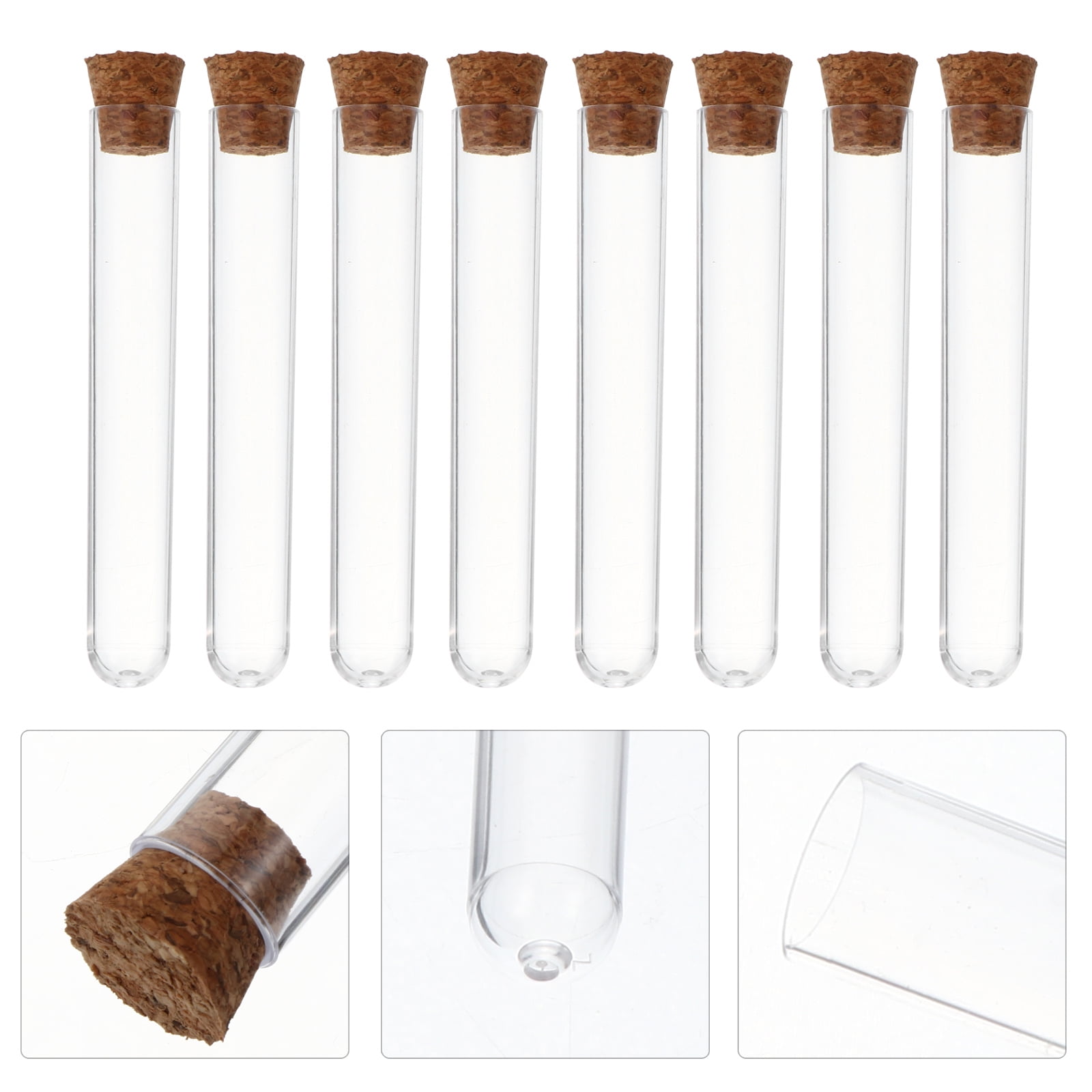 ETHZZLE Test Tubes Plastic 35Pcs 3.0x0.5x0.5in - Walmart.com