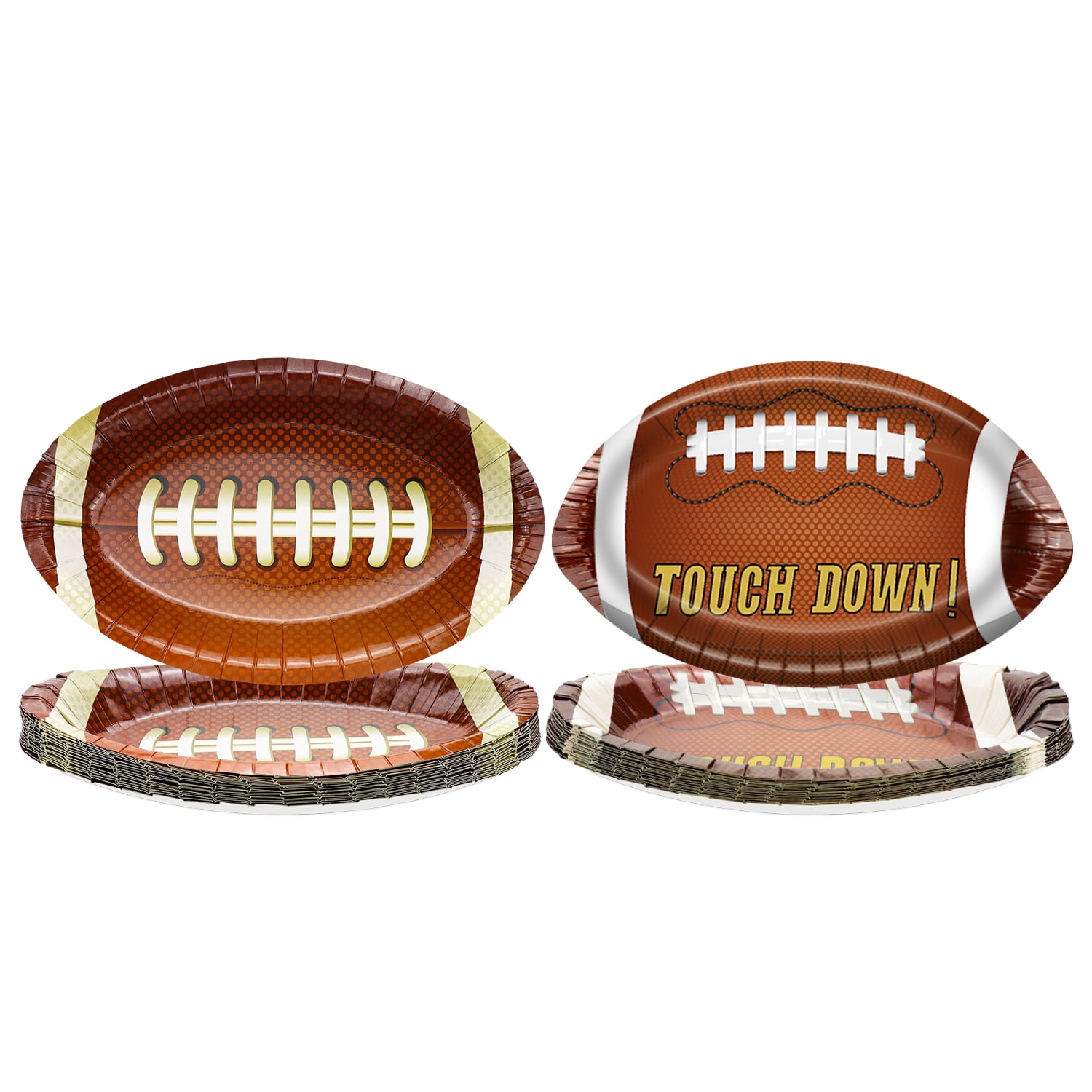 40Pcs 11 Inches Football Plates - Football Decorations Party Supplies ...