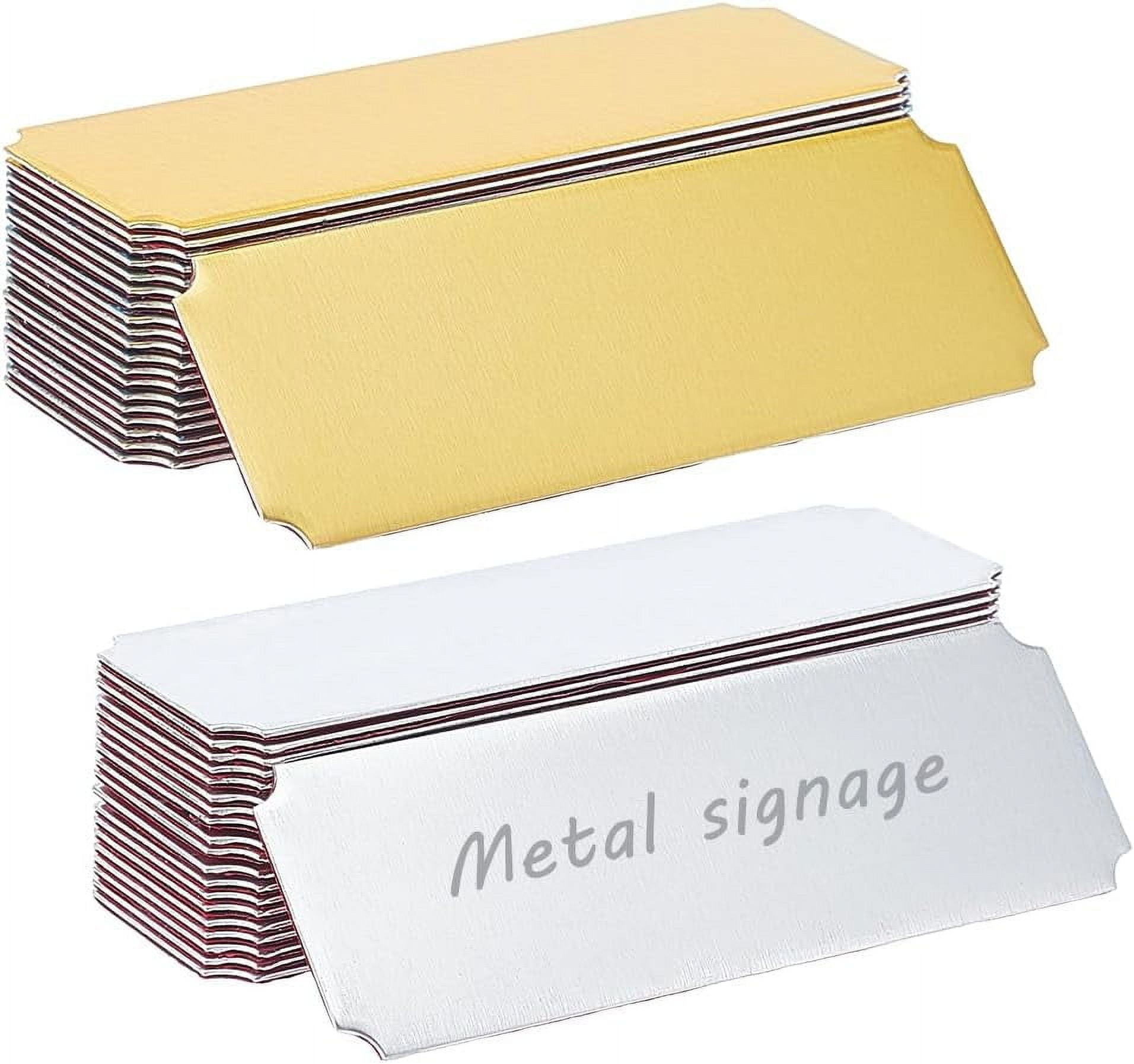 40Pcs 2 Colors Engraved Metal Plaque 3x1 Inch Name Plates Engraved ...