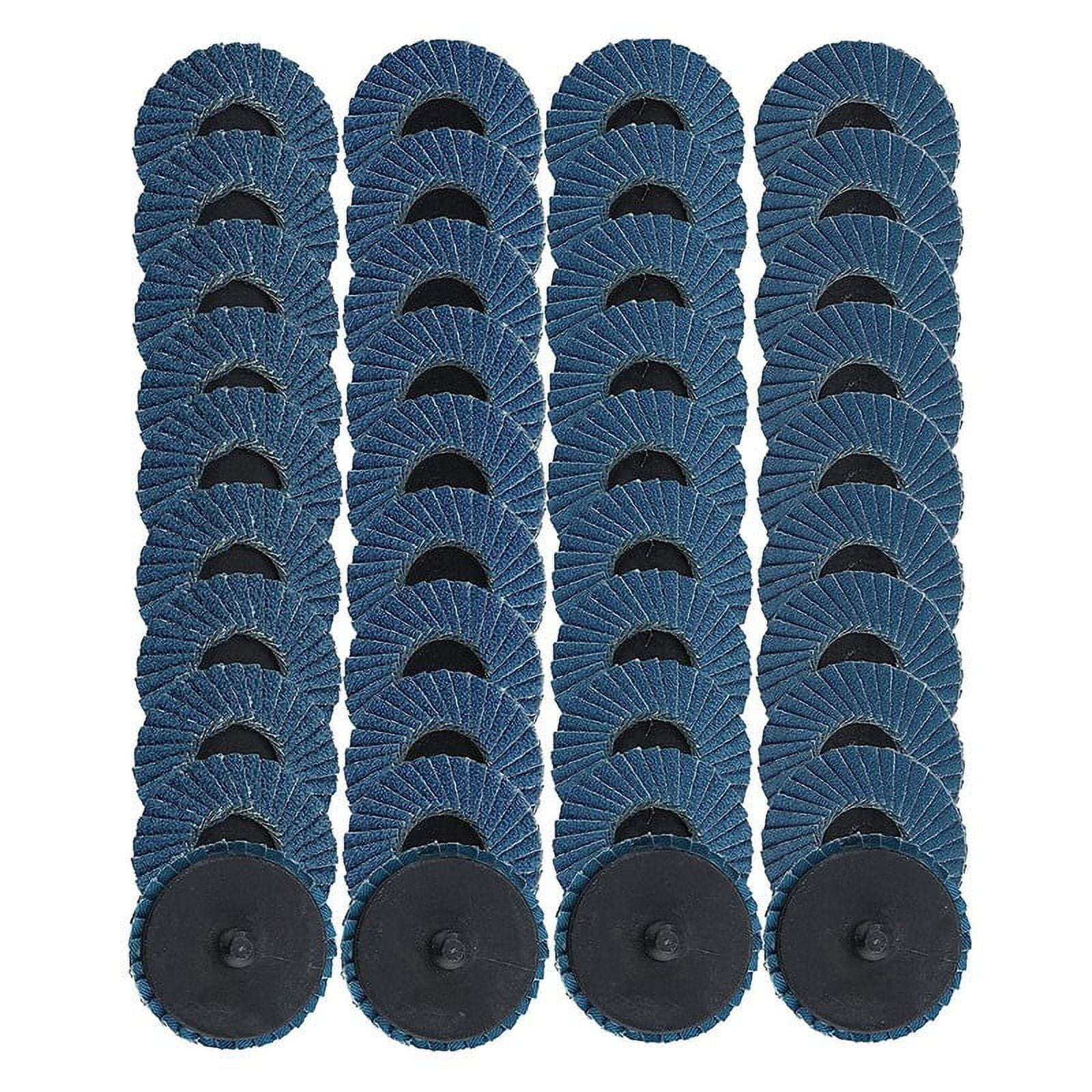 40Pcs 2 in Roll Lock Flap Discs with 1/4inch Holder Die Grinder ...