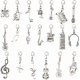 40Pcs 20 Style Alloy Pendant Decorations with Alloy Lobster Claw Clasps ...