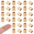 40Pcs 304 Stainless Steel Beads Column Real 24K Gold Plated 5x4mm Hole ...