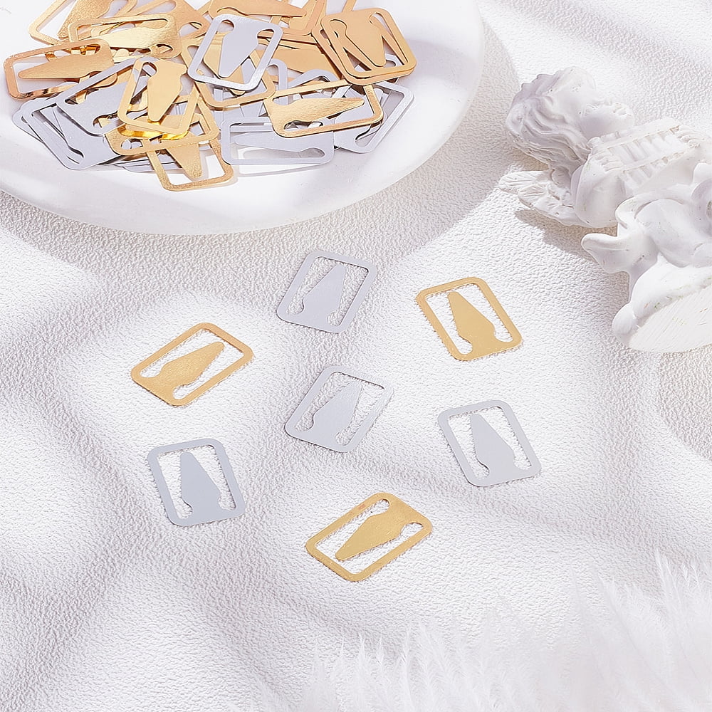 40Pcs 304 Stainless Steel Bookmarks Rectangle with Arrow Page Clips ...