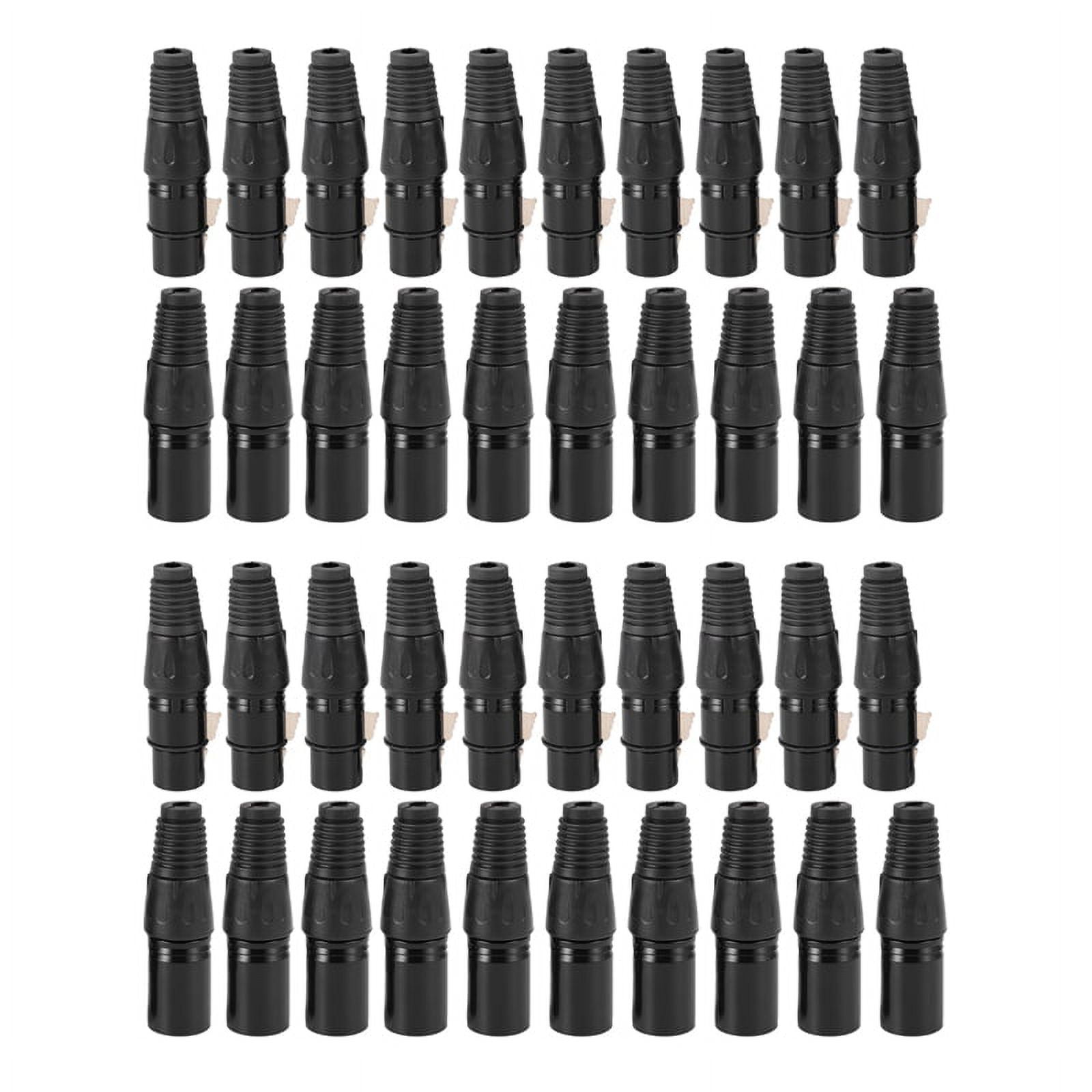 40Pcs 3Pin Xlr Male To Female Microphone Extension Cable Microphone ...