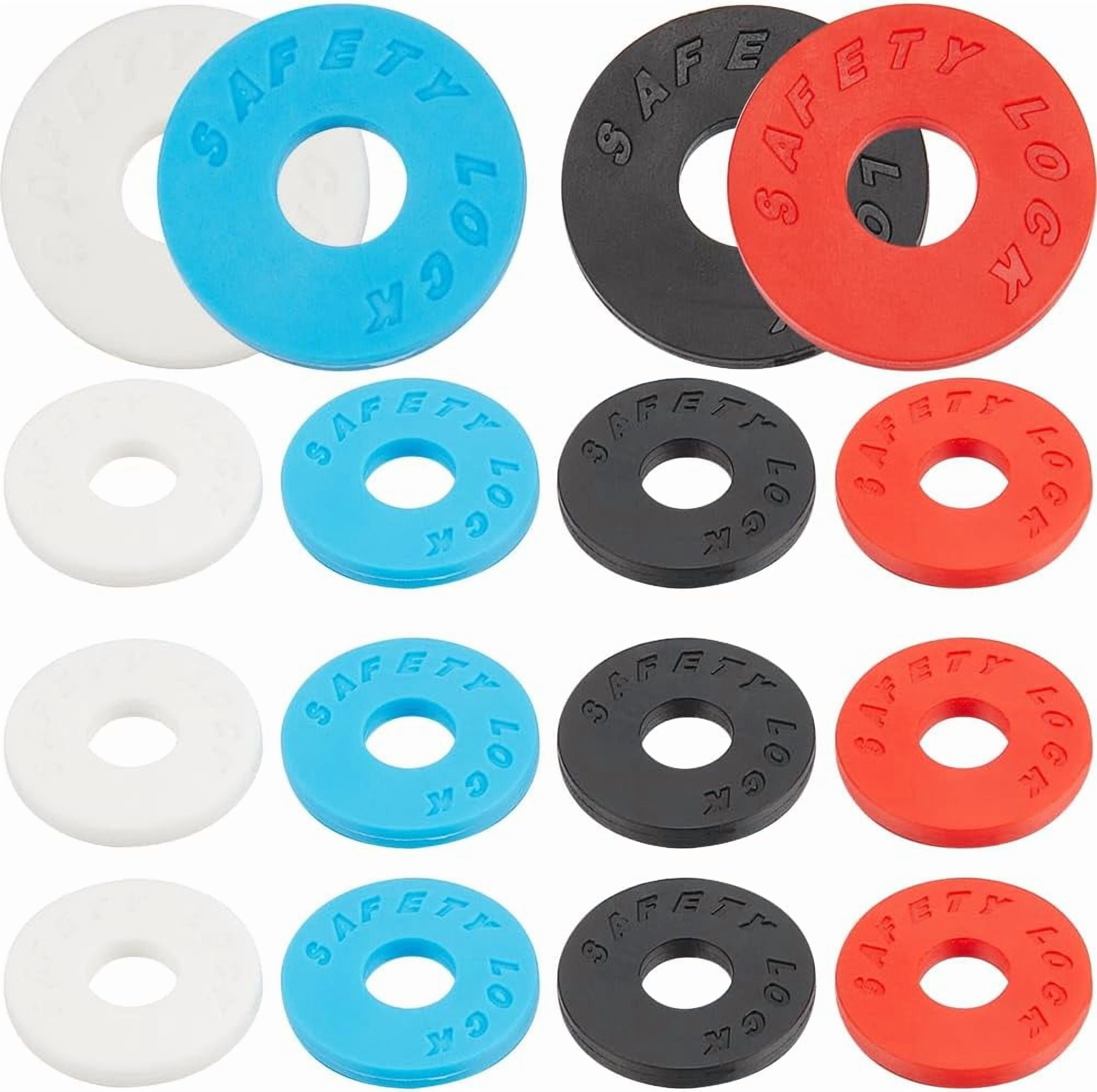 40Pcs 4 Colors Guitar Strap Locks Rubber Guitar Strap Blocks Flex ...