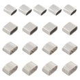 40Pcs 4 Style 304 Stainless Steel Spacer Beads Rectangle Stainless ...