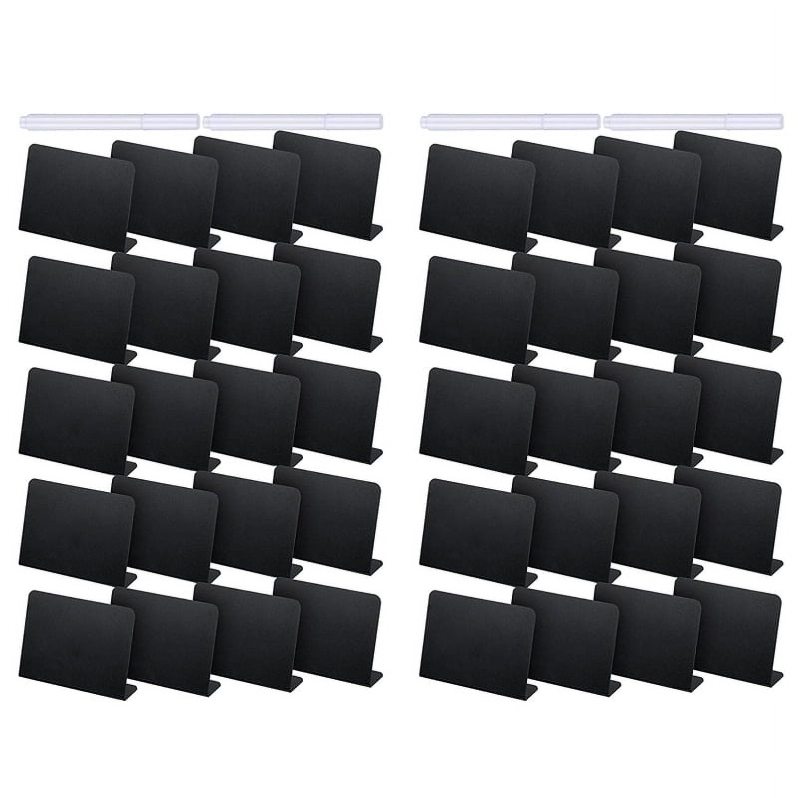 40Pcs 4 x 3 Inches Mini Chalkboard Table Tent Sign Chalkboard Buffet ...