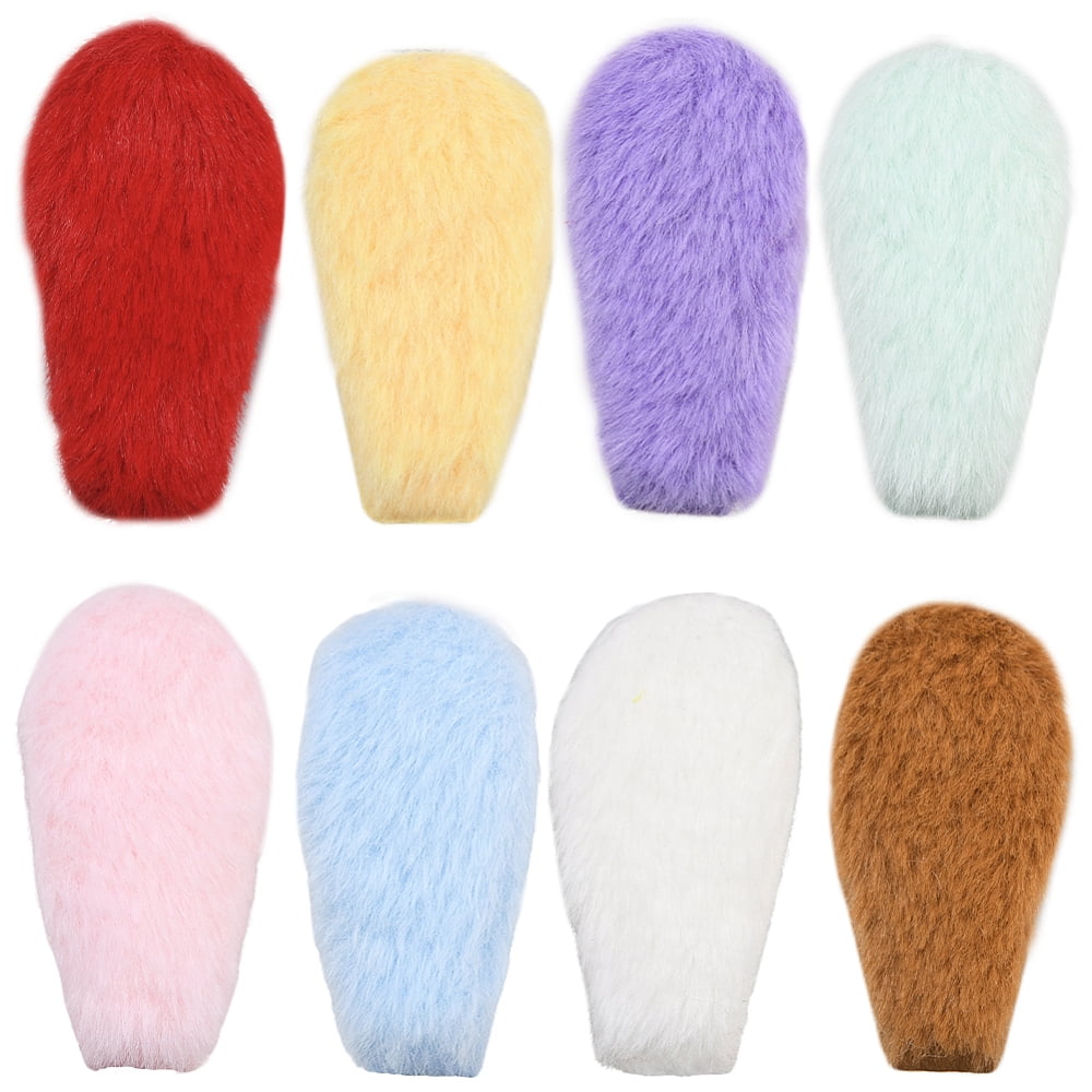 40Pcs 8 Colors Rabbit Plush Ears Rabbit Ears Hair Clips Bulk Colorful ...
