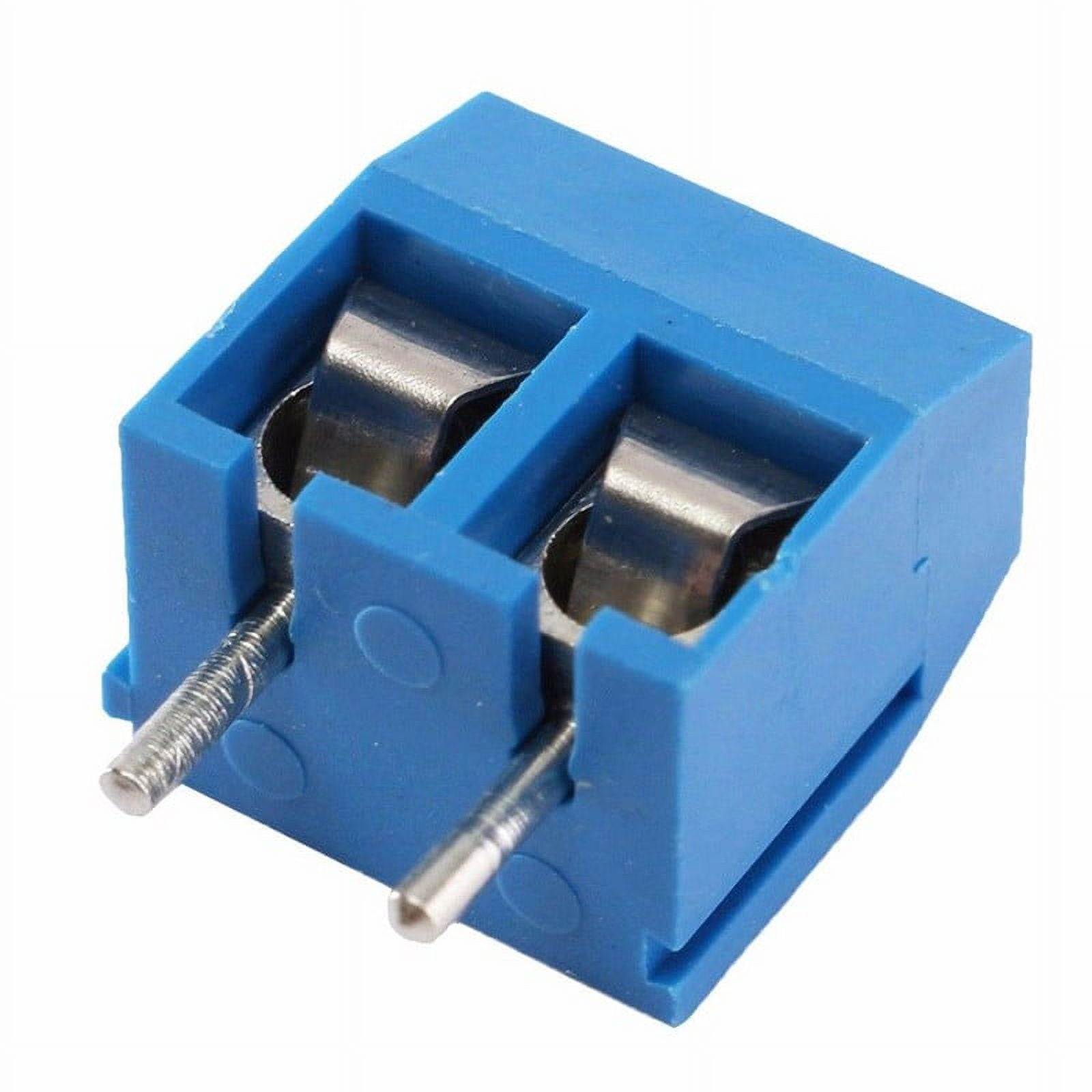 40Pcs Blue 2-Pin Screw Terminal Block Connector 5.08Mm Pitch Panel Pcb ...