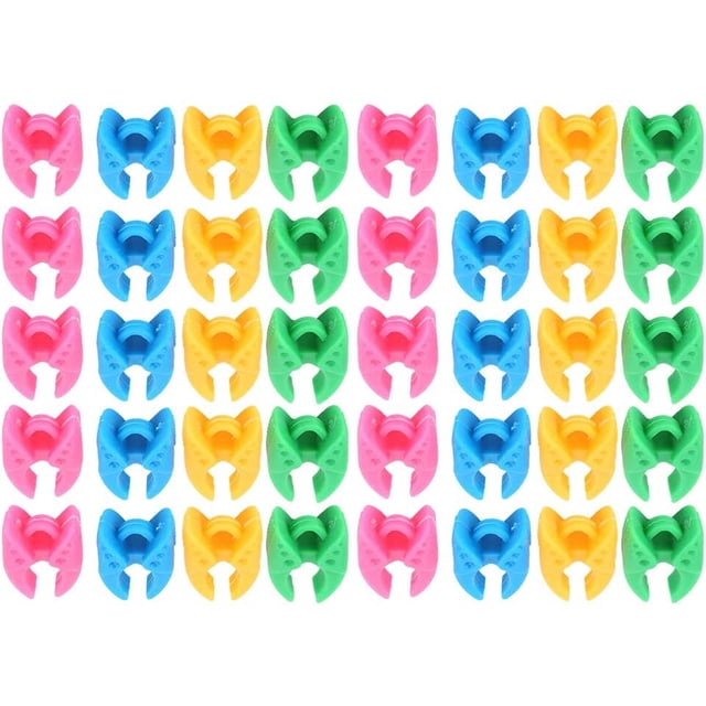 40Pcs Bobbin Clamps, 4 Color Silicone Sewing Bobbin Clips/Bobbin ...