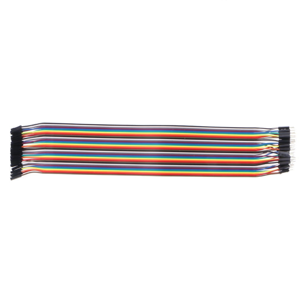 40Pcs Cables M-F/M-M/F-F Jumper Breadboard Wire Colorful GPIO Ribbon ...