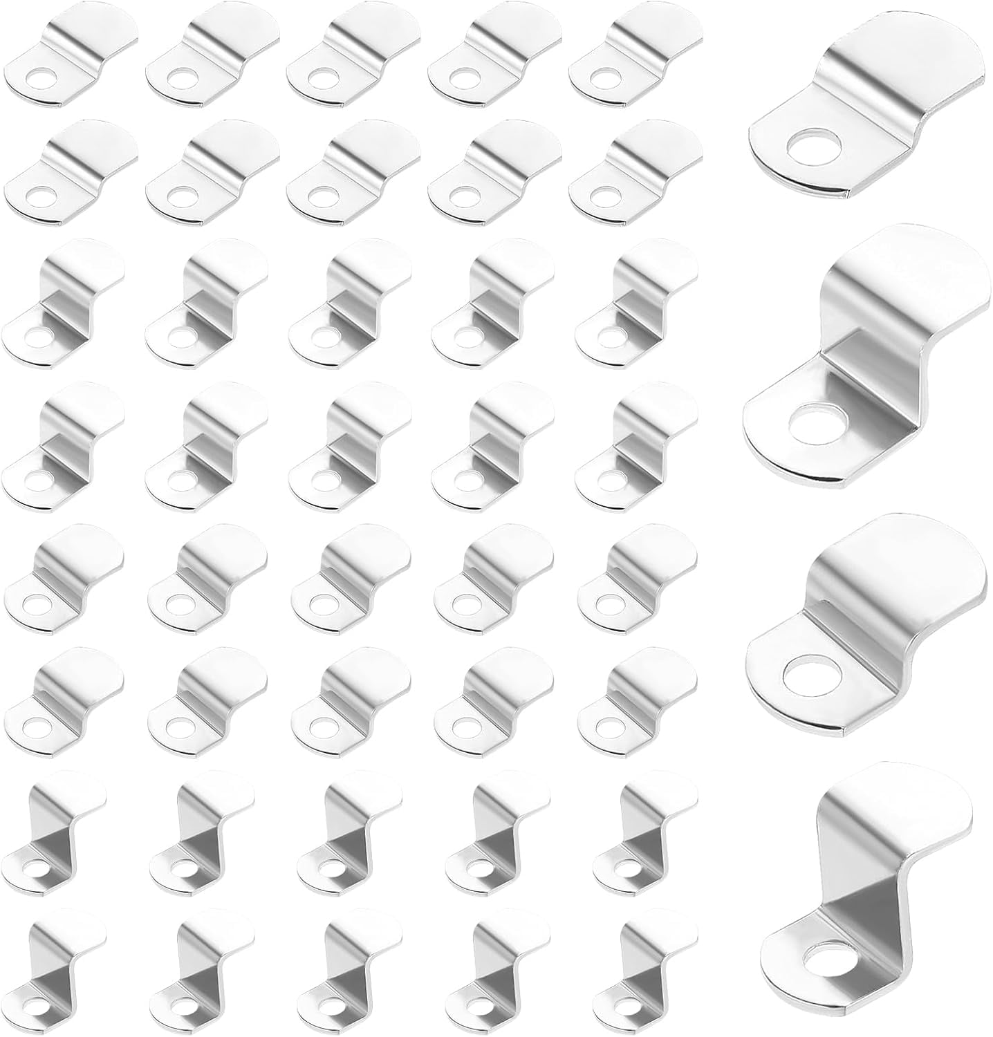 40Pcs Canvas Clips for Picture Framing Metal Photo Frame Clips Offset ...