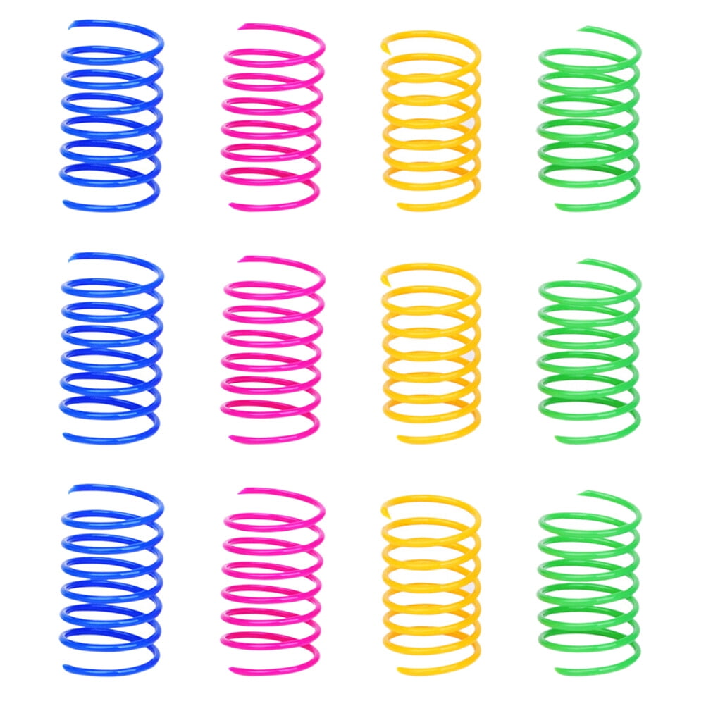 40Pcs High-Density Rubber Cat Interactive Spring Toys, Durable Pet ...
