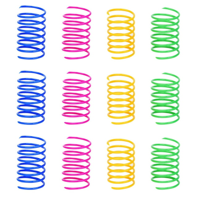 40Pcs High-Density Rubber Cat Interactive Spring Toys, Durable Pet ...