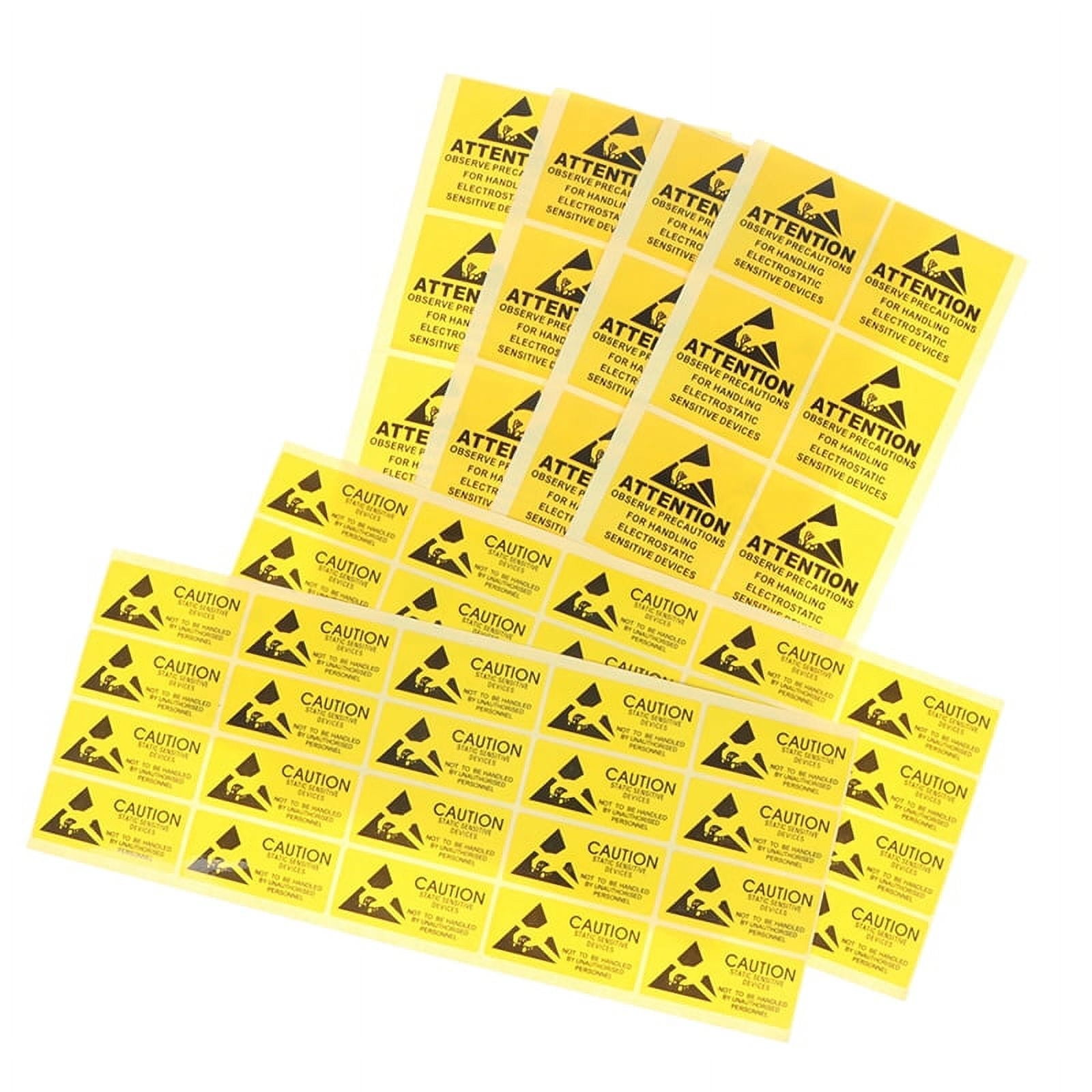 40Pcs Caution Sticky Sticker Adhesive Warning Label ESD Static ...