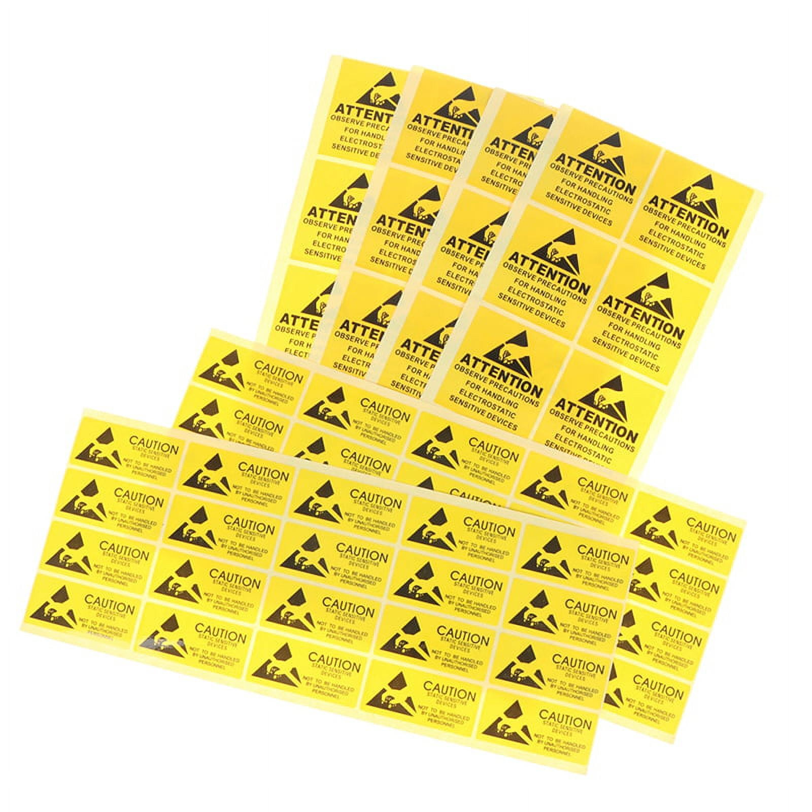 40Pcs Caution Sticky Sticker Adhesive Warning Label ESD Static ...