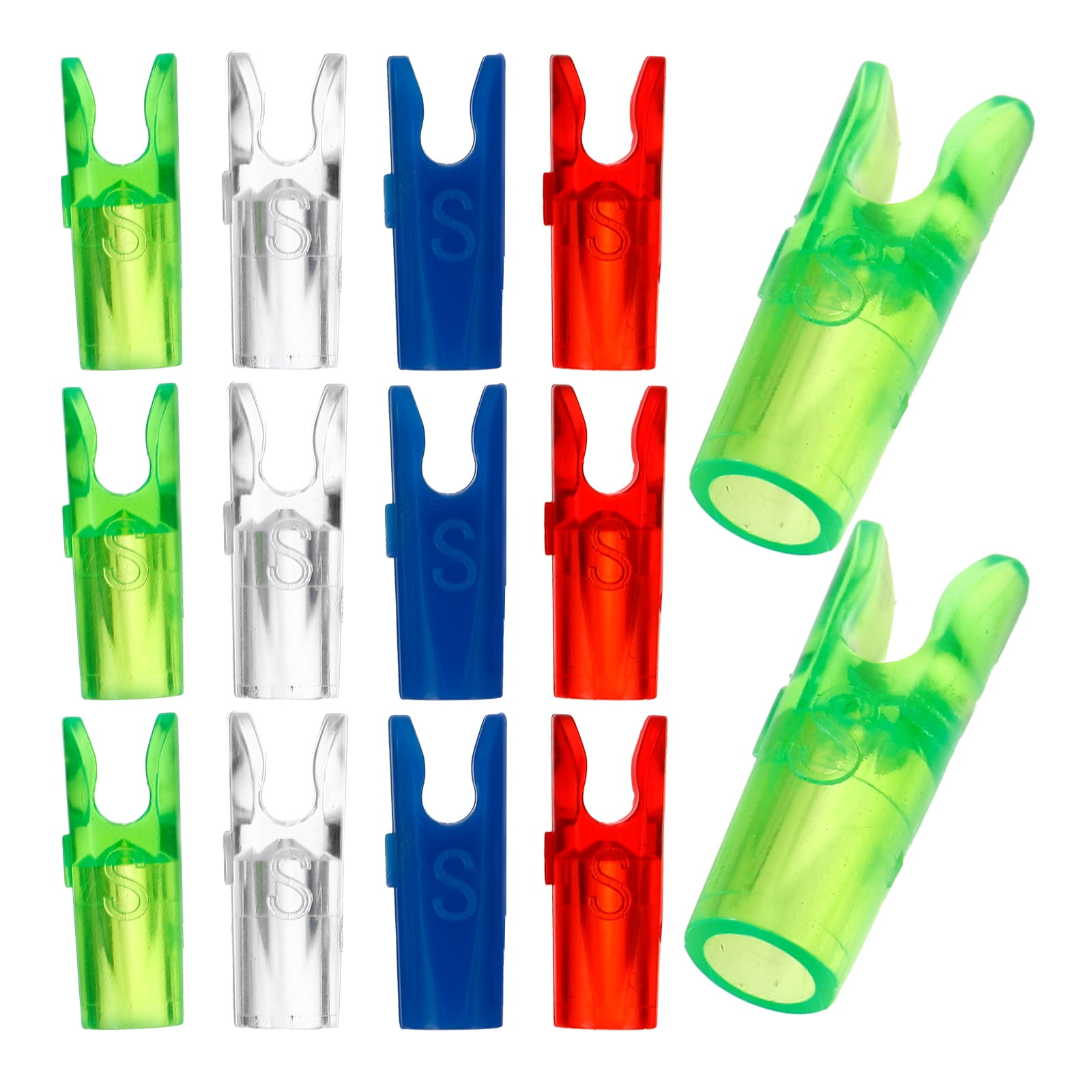 40Pcs Colored Arrow Nocks Plastic Nocks Replacement Arrow Tail Parts ...