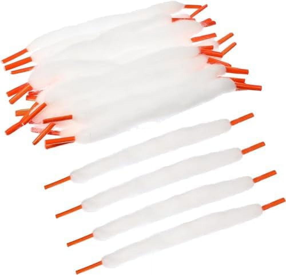 40Pcs Cotton Original Cotton Fiber Organic Shoelace Threads Strip Wick ...