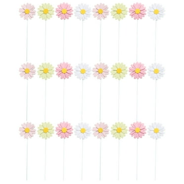 30 pcs Daisy Cupcake Toppers Flower Cake Topper Daisy Flower Cake Picks ...