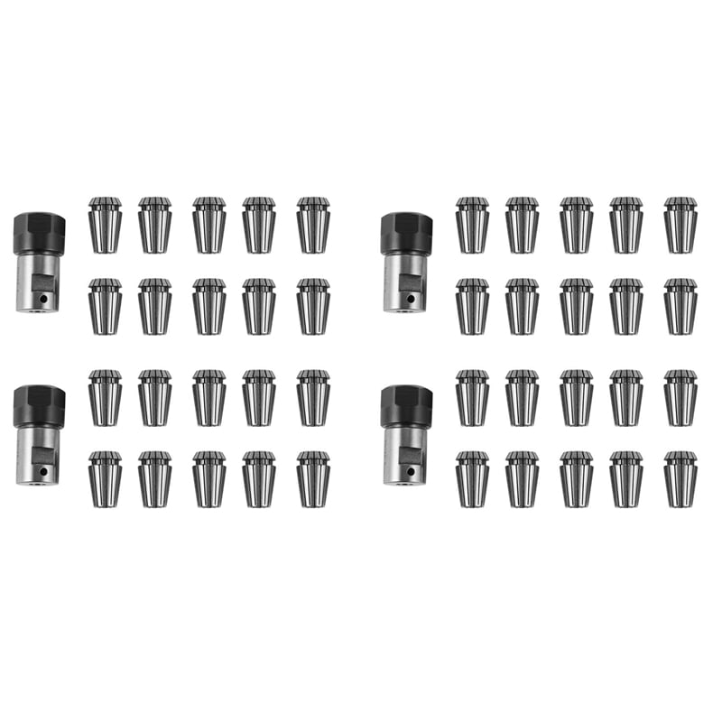 40Pcs Er16 Spring Collet + Motor Shaft 8Mm Extension Rod Holder Cnc ...