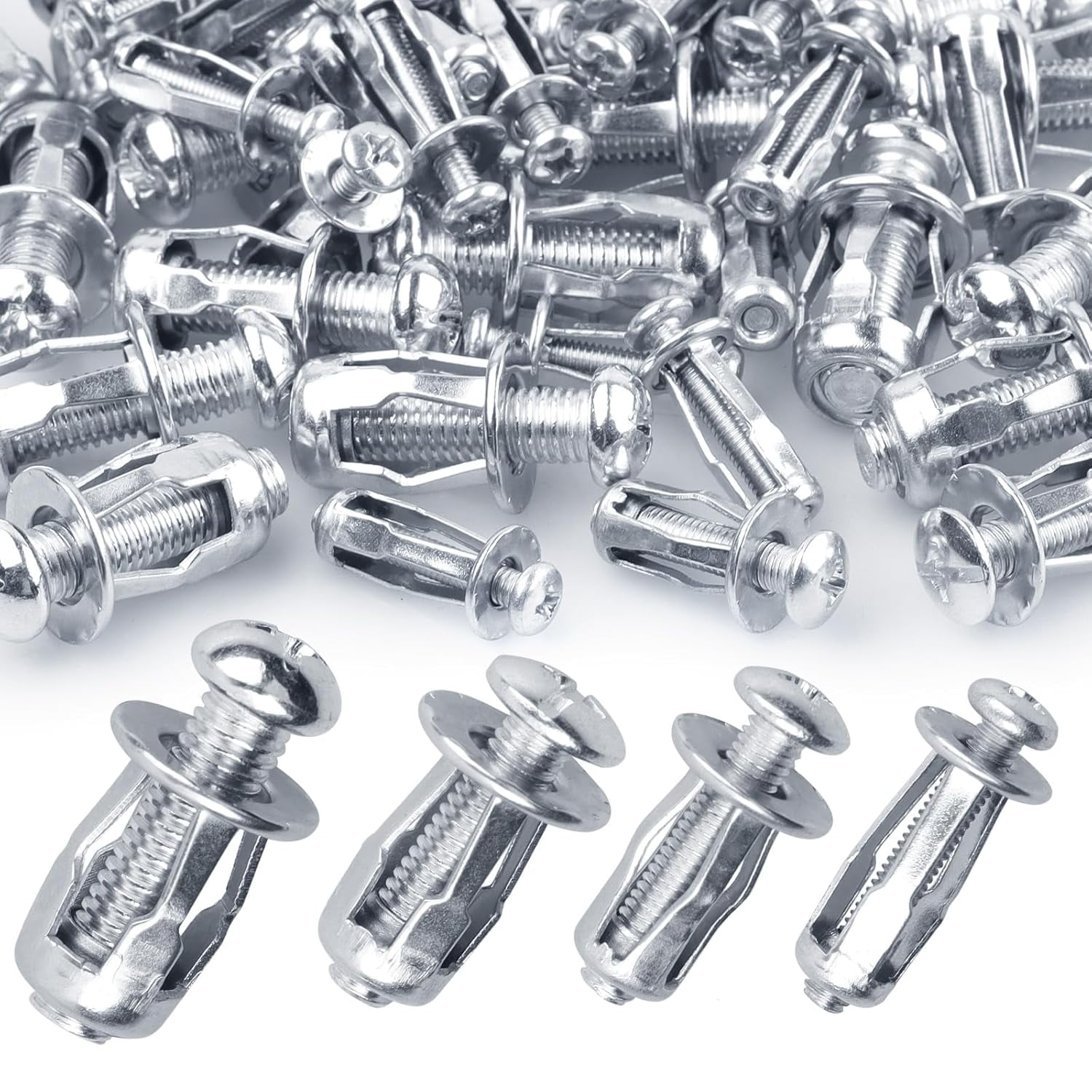 40Pcs Expansion Screw Petal Nut, M4 M5 M6 M8 Jack Nuts, Petal Shape ...