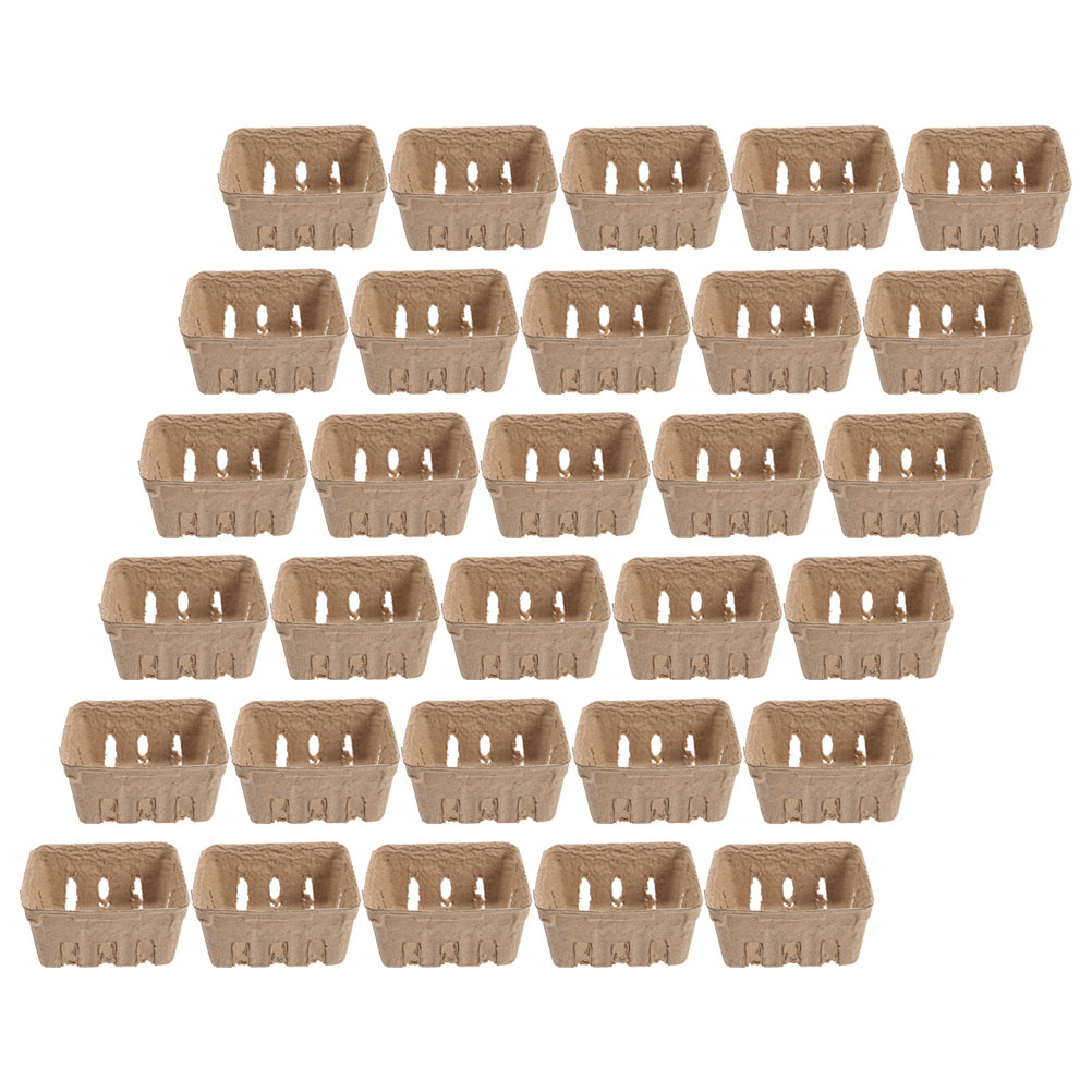 40Pcs Fruits Packaging Box Pulp Berry Basket Vegetable Fruit Packing ...