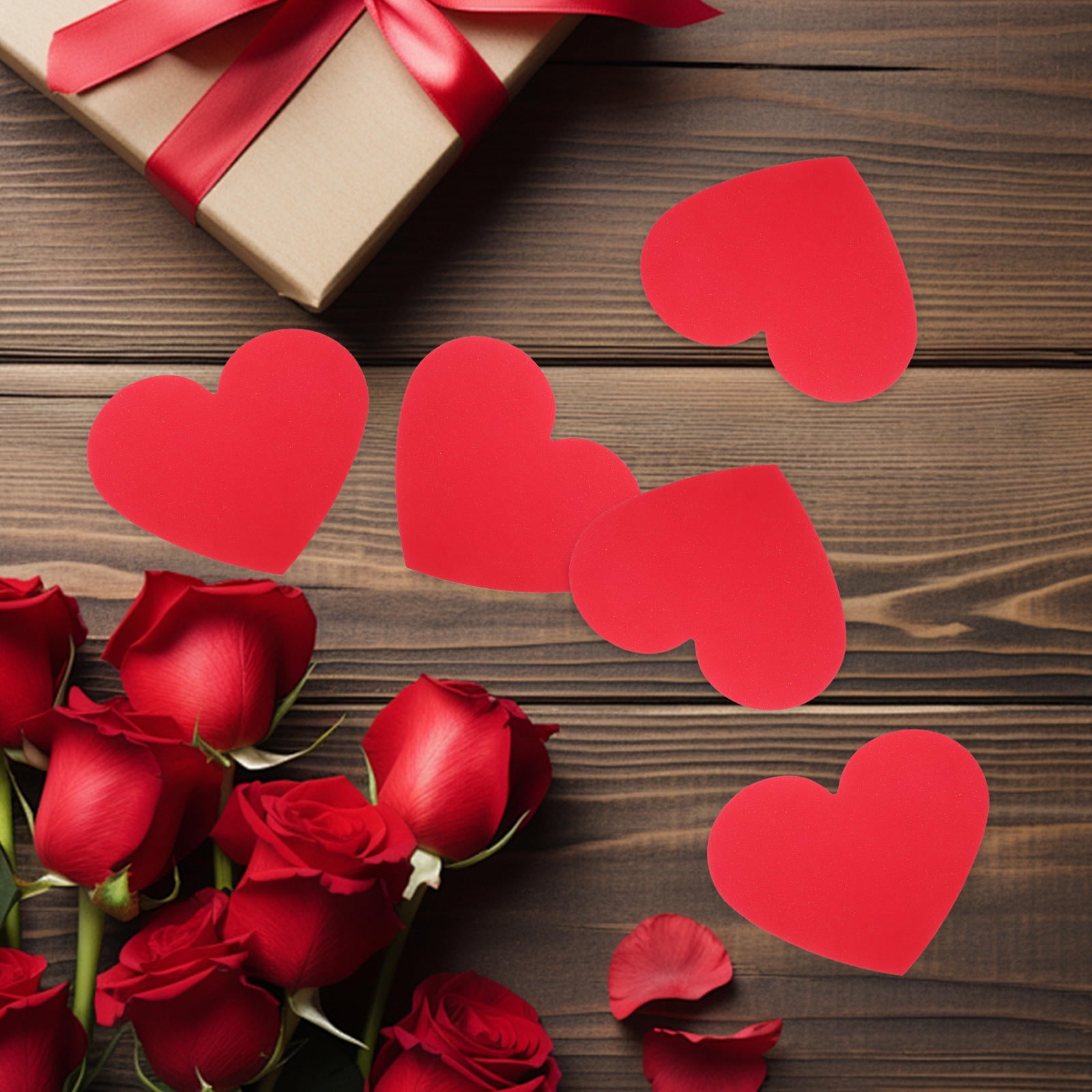 40Pcs Heart Cutouts Paper Heart Bulletin Board Cutouts Assorted Color ...