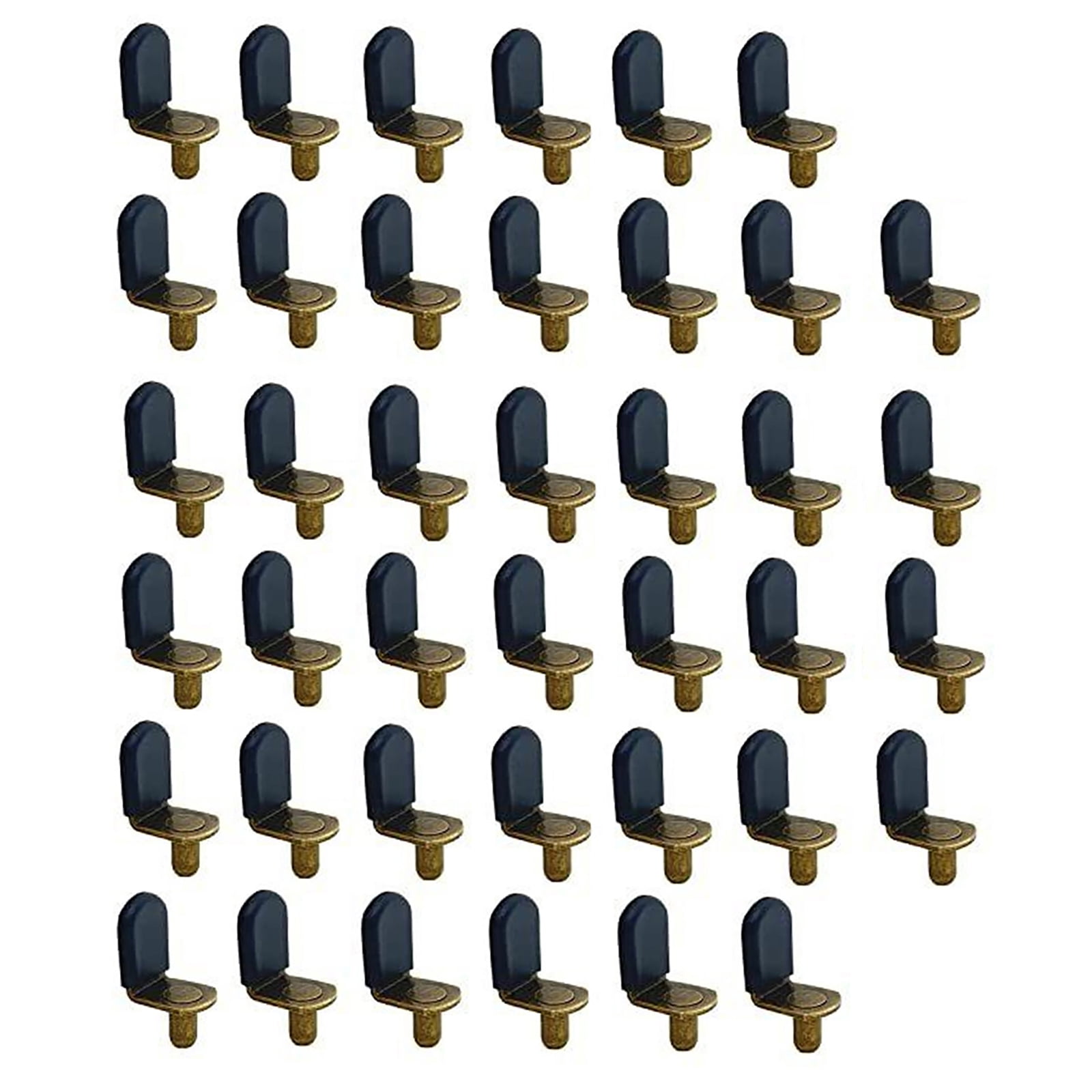 40Pcs Bronze Shelf Pins L-Shaped Clips 1/4 Inch Shelf Support Pegs for ...
