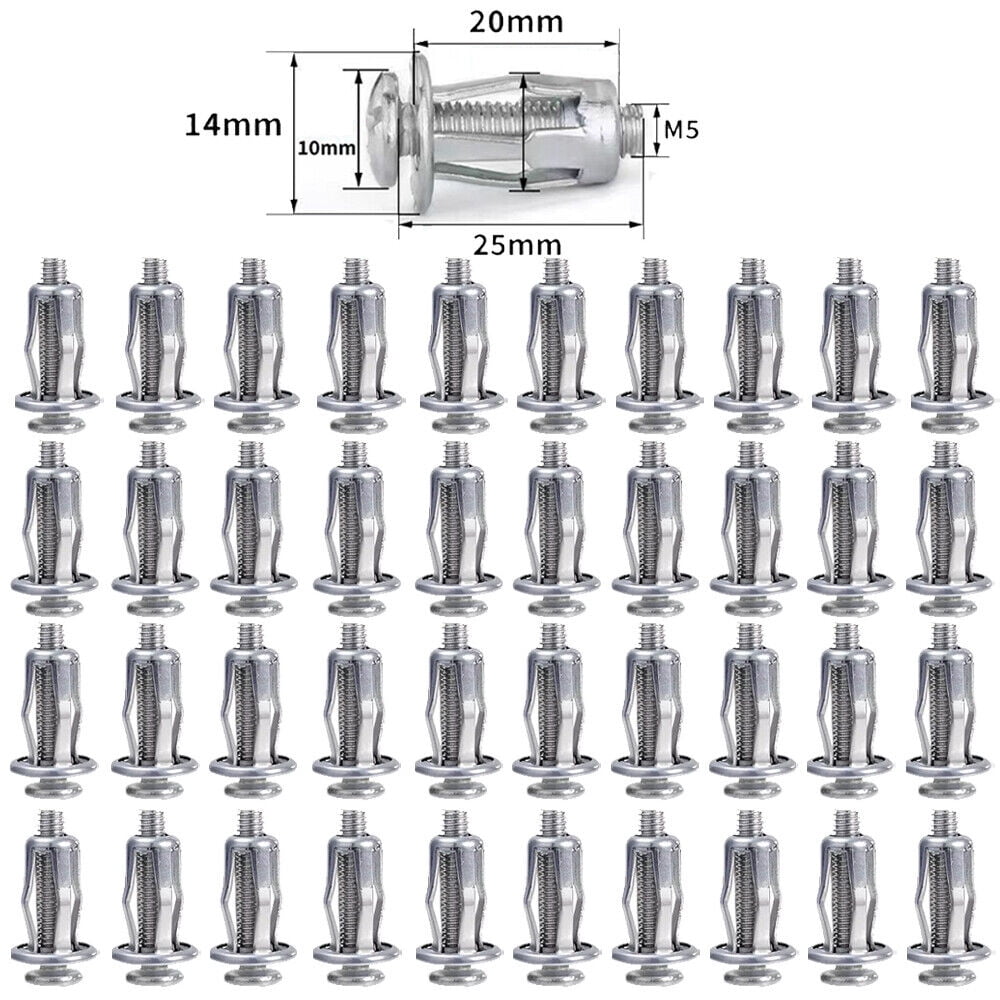 40Pcs Jack Nuts For Metal M4/M5/M6 Car Rivet Nut Tool Screw Petal Nut ...