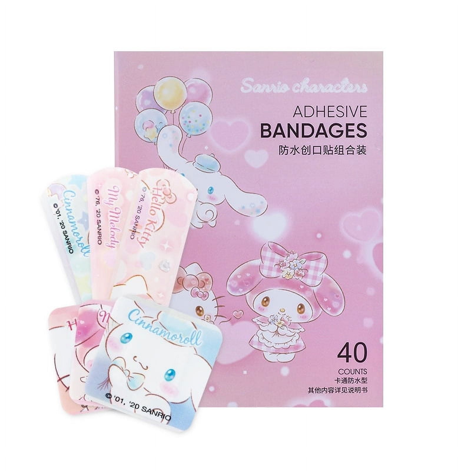 40Pcs Kawaii Sanrio Cinnamoroll Cartoon Band Aid Cute Anime Melody ...