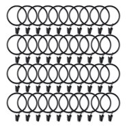 Traditional 1" Black Curtain Clip Rings, by Better Homes & Gardens (7 ...