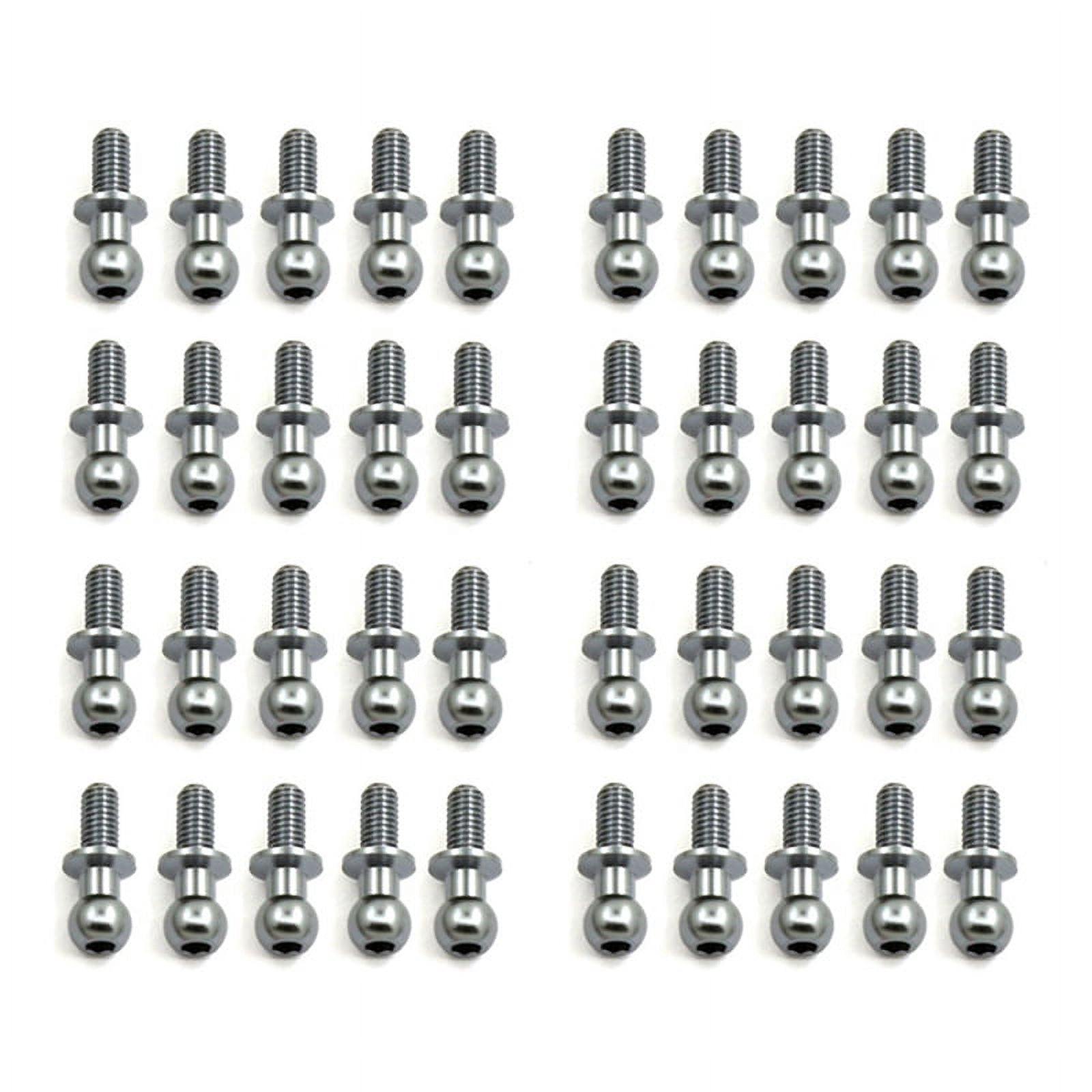 40Pcs Metal M3 Hex Ball Screws for TT-01 TT-02 D4 D5 1/10 RC Drift Car ...