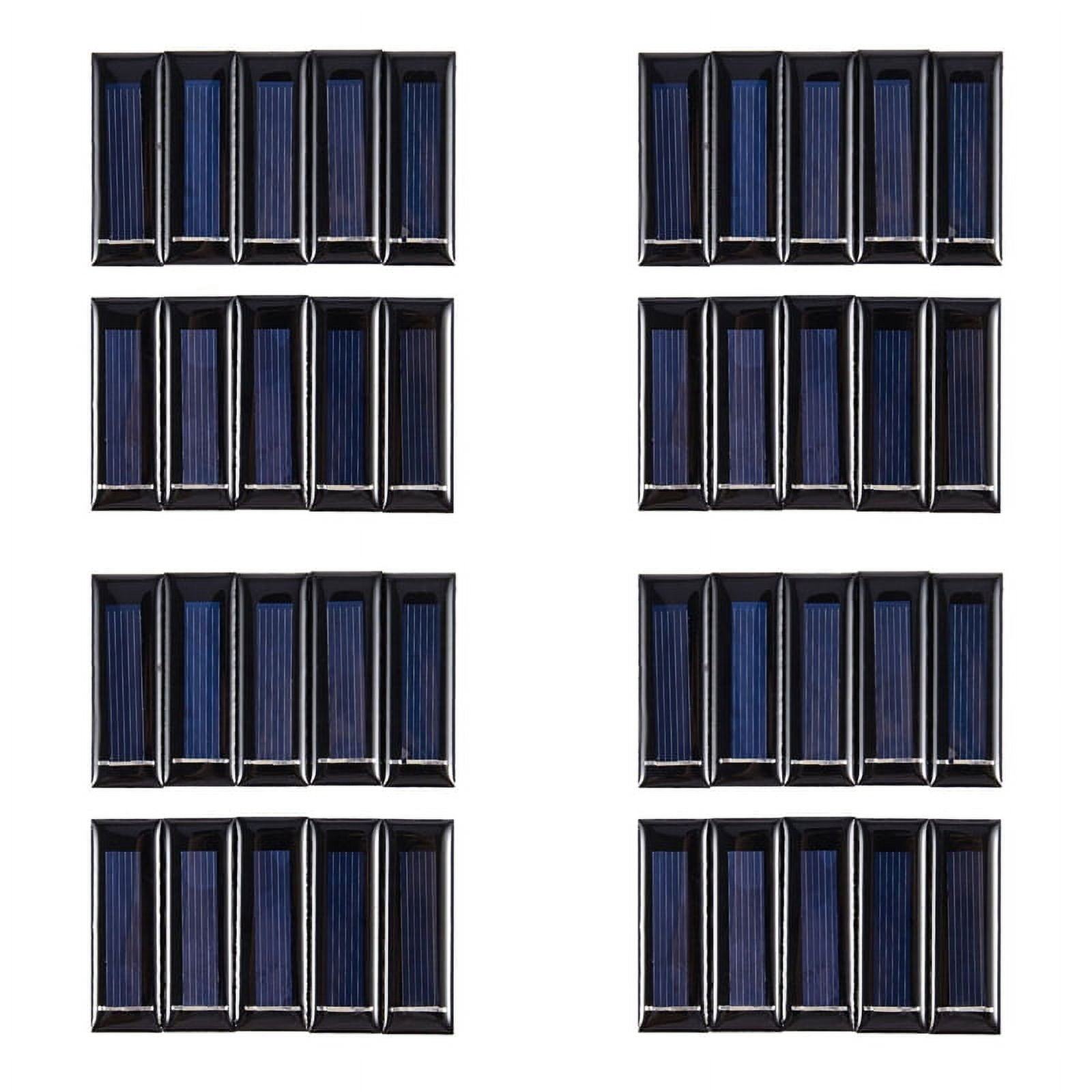 40Pcs Mini Solar Panel New 0.5V 100mA Solar Cells Photovoltaic Panels ...