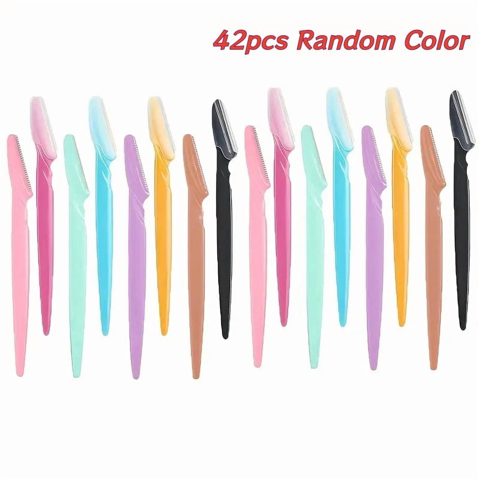 40Pcs Multicolor Dermaplane Razors Set - Precision Eyebrow & Facial ...