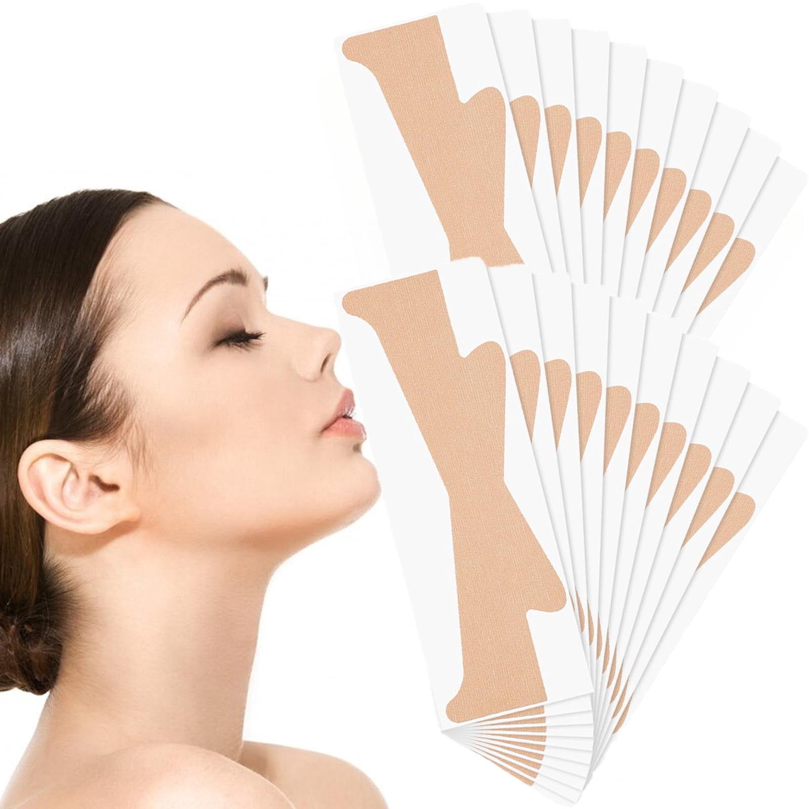 40Pcs Neck Lift Tape-Neck Tape Lifting Invisible, High Elastic Necklift ...
