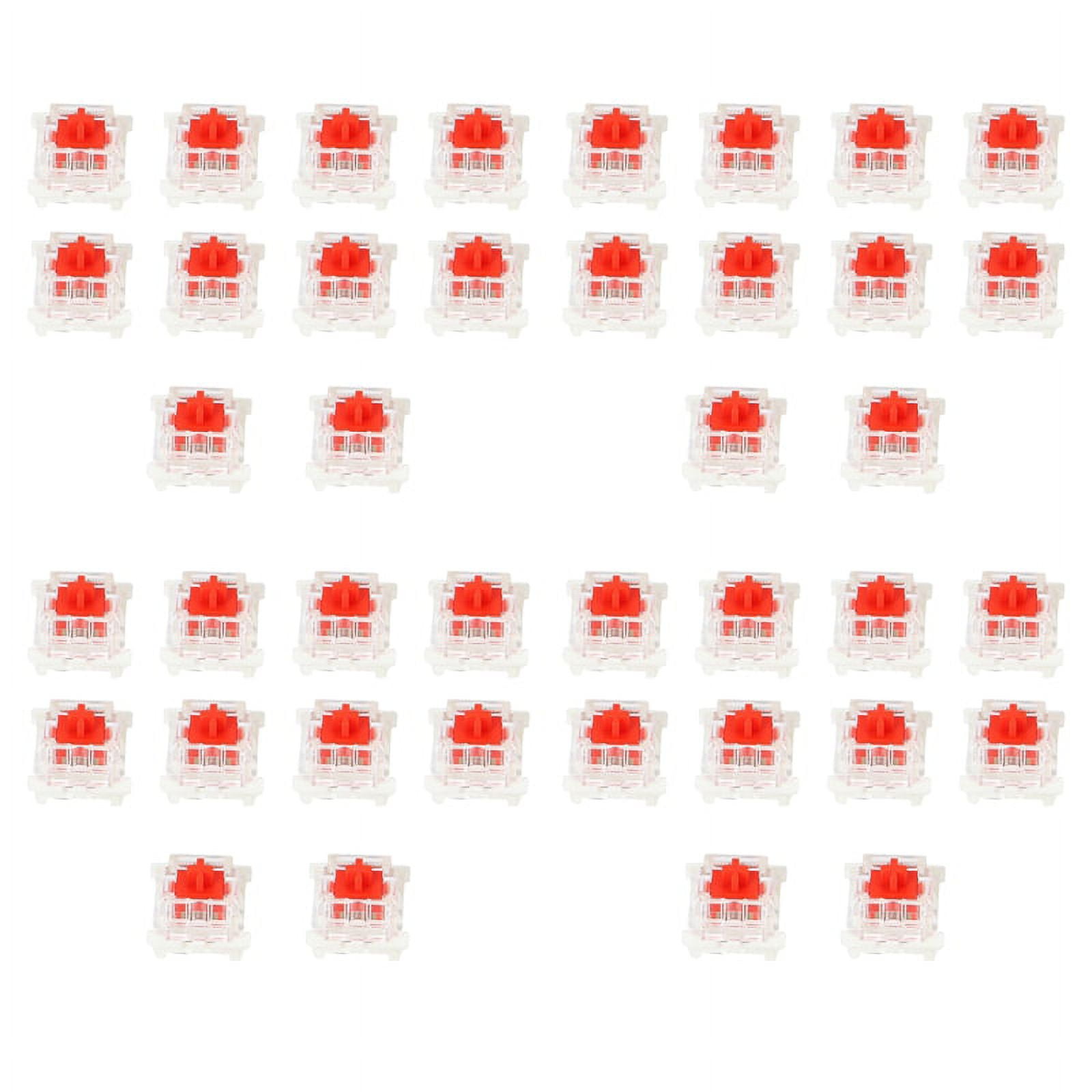 40Pcs Plastic For Cherry Red 3 Pin MX RGB Mechanical Switch Keyboard ...