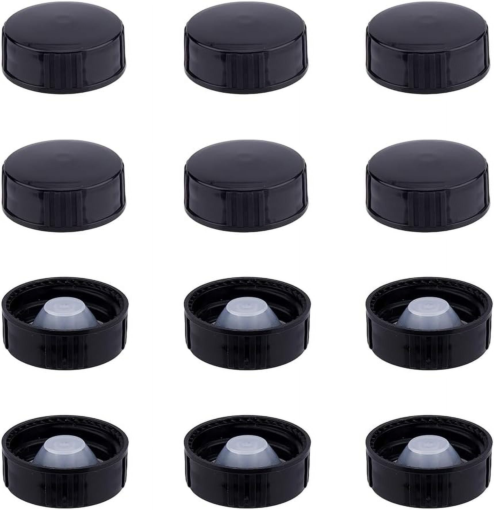 40Pcs Poly Seal Screw CAPss Plastic Growler CAPss Black Poly Cone CAPss ...